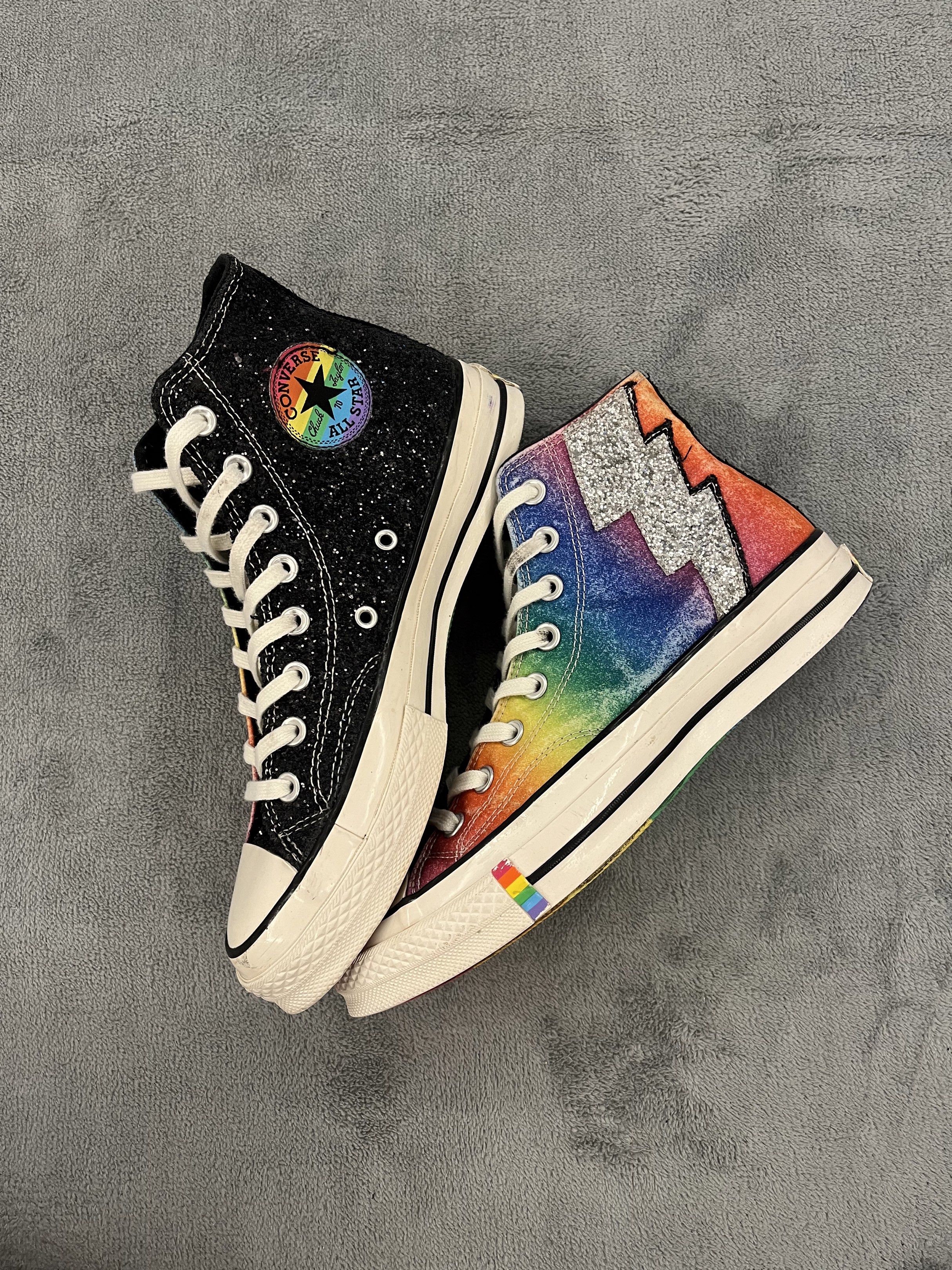 Converse Chuck Taylor All Star High Top Rainbow 💯, Men's Fashion ...