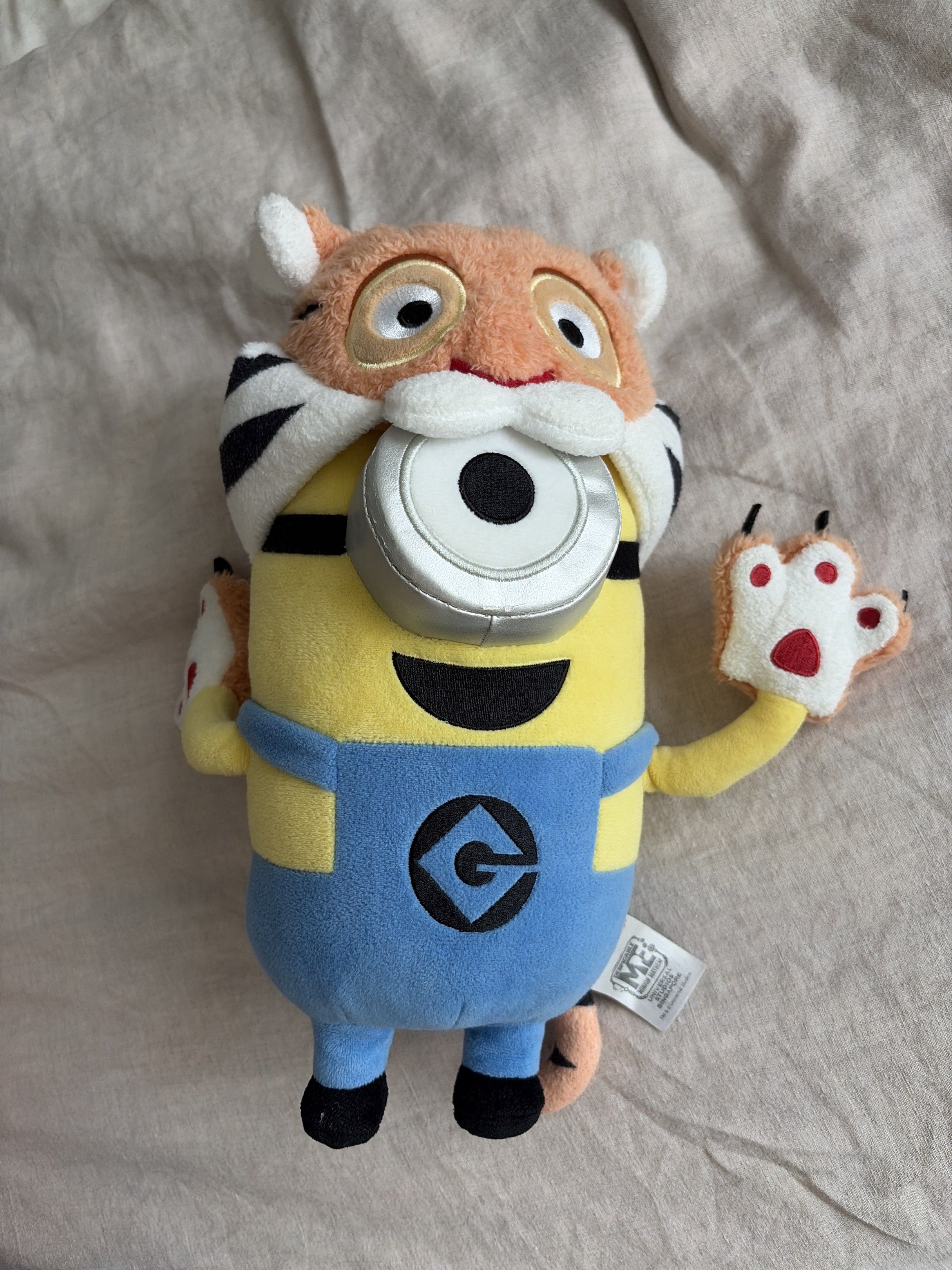 Despicable Me Minion in Tiger Costume Plush Toy, Hobbies & Toys, Toys ...