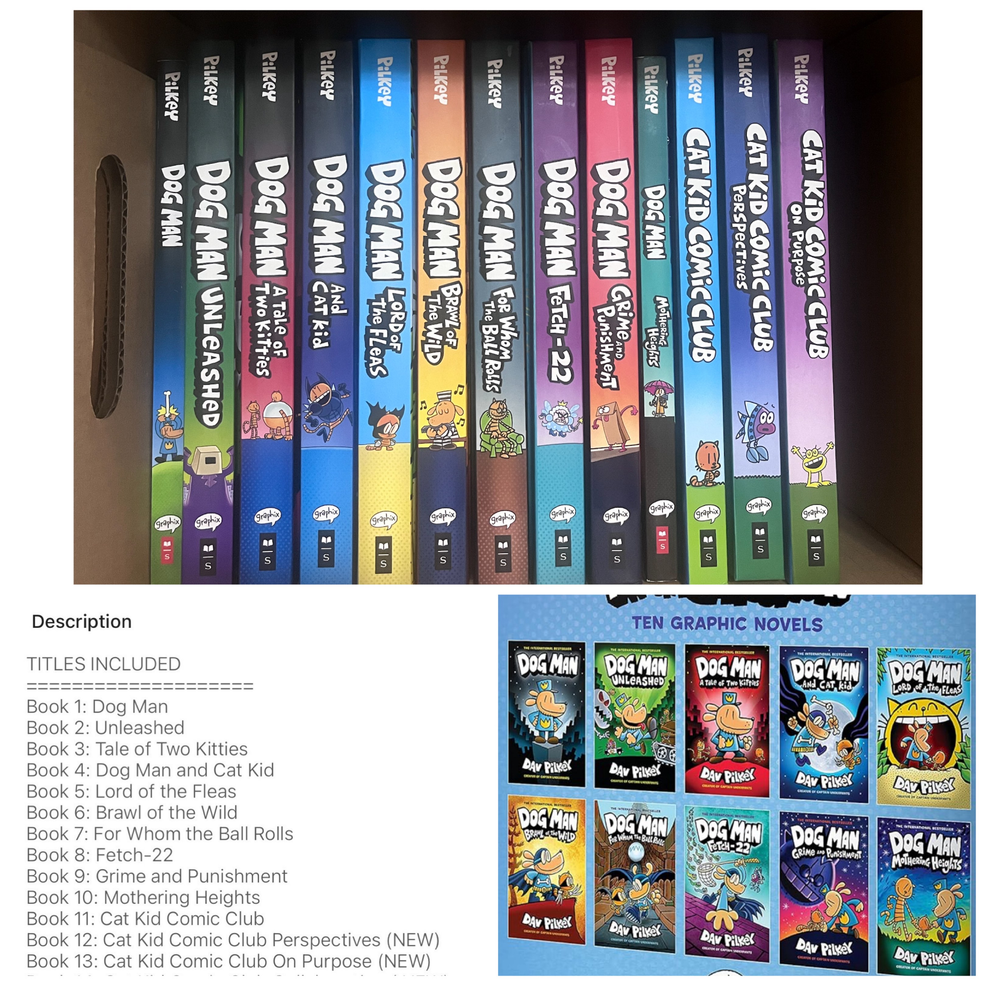 Dog Man and Cat Kid Comic Club Graphic Novel Set, Hobbies & Toys, Books ...