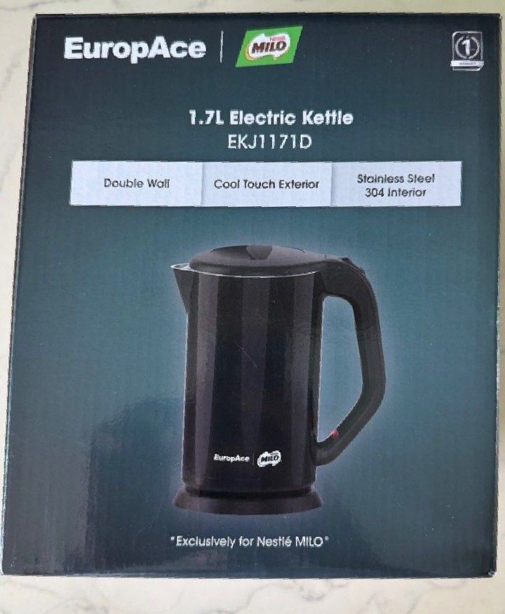 EuropAce 1.7L Electric Kettle EJK1171D - Brand New, TV & Home ...
