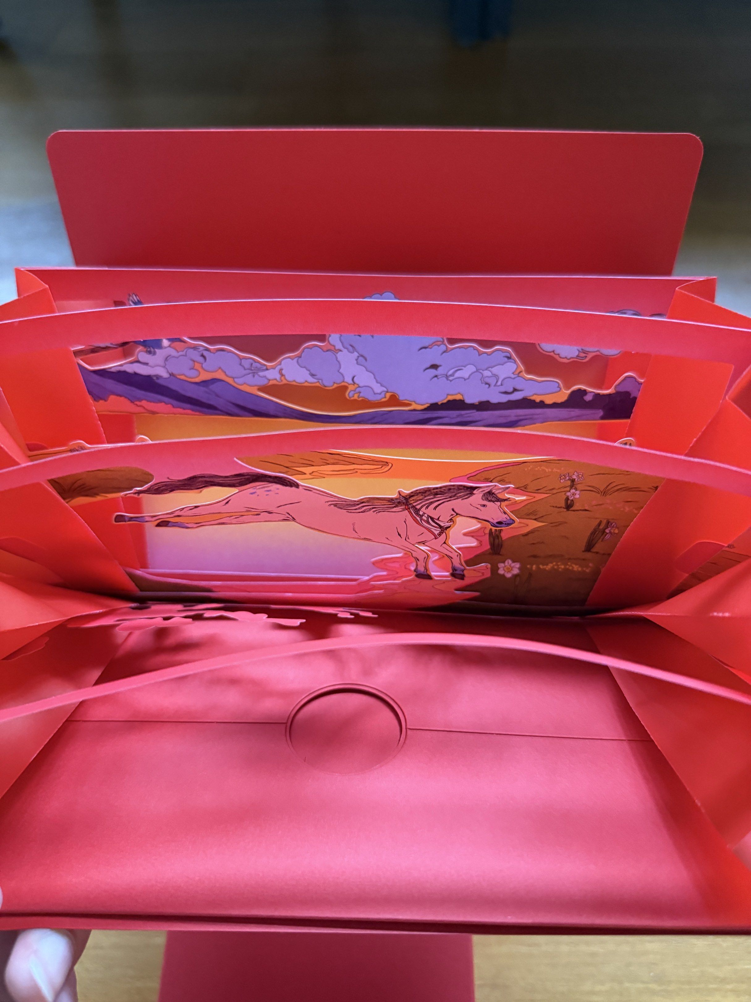 Hermes Pop-Up Horse Red Packet Lunar New Year Set, Luxury, Accessories ...