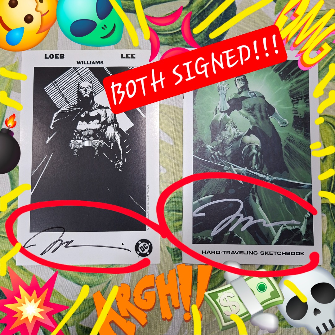 Jim Lee Signed DC Collection: Batman Hush Card & Hard-Traveling ...