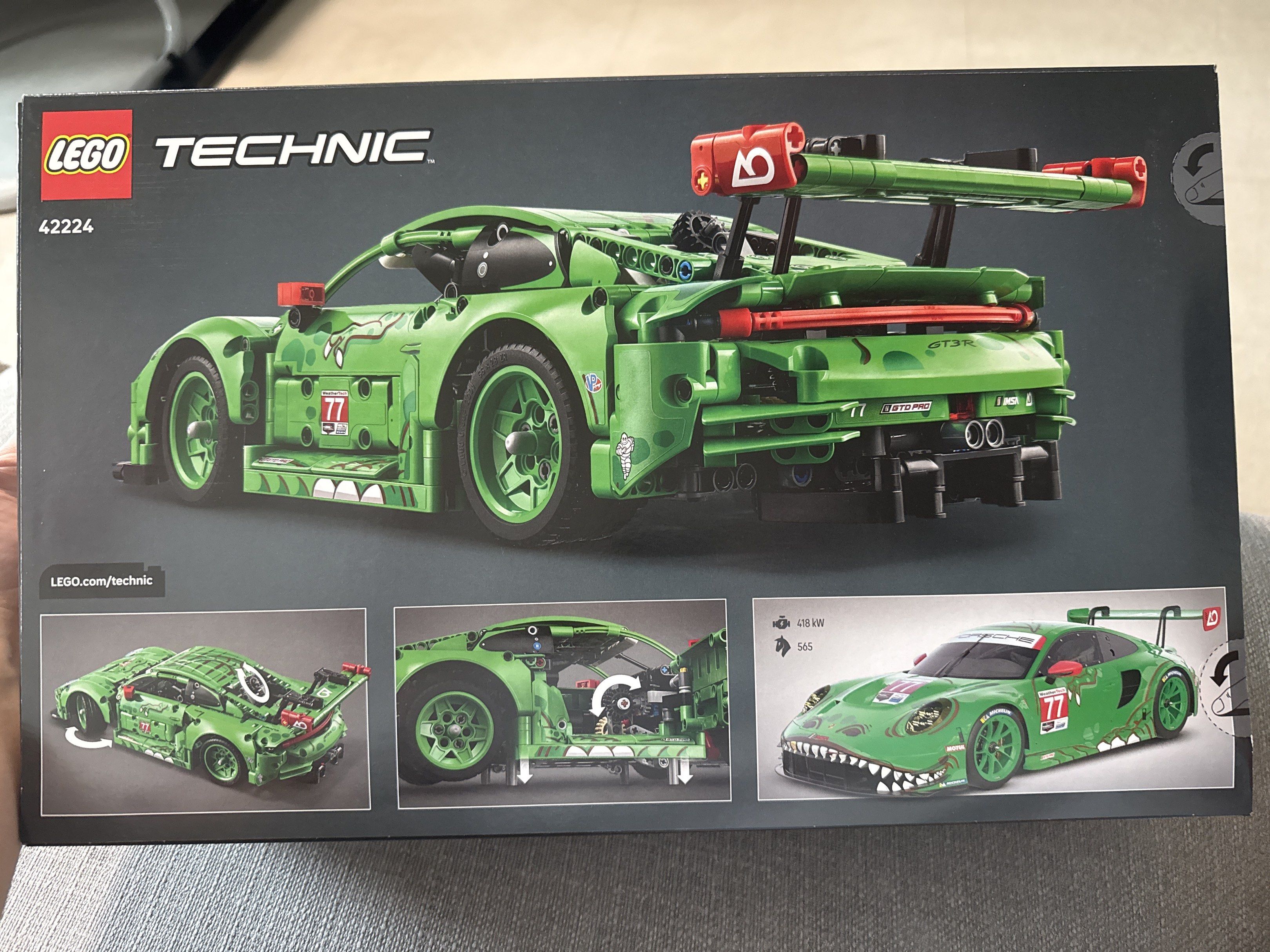LEGO Technic 42224 Porsche 911 GT3 R REXY AO Racing, Hobbies & Toys ...