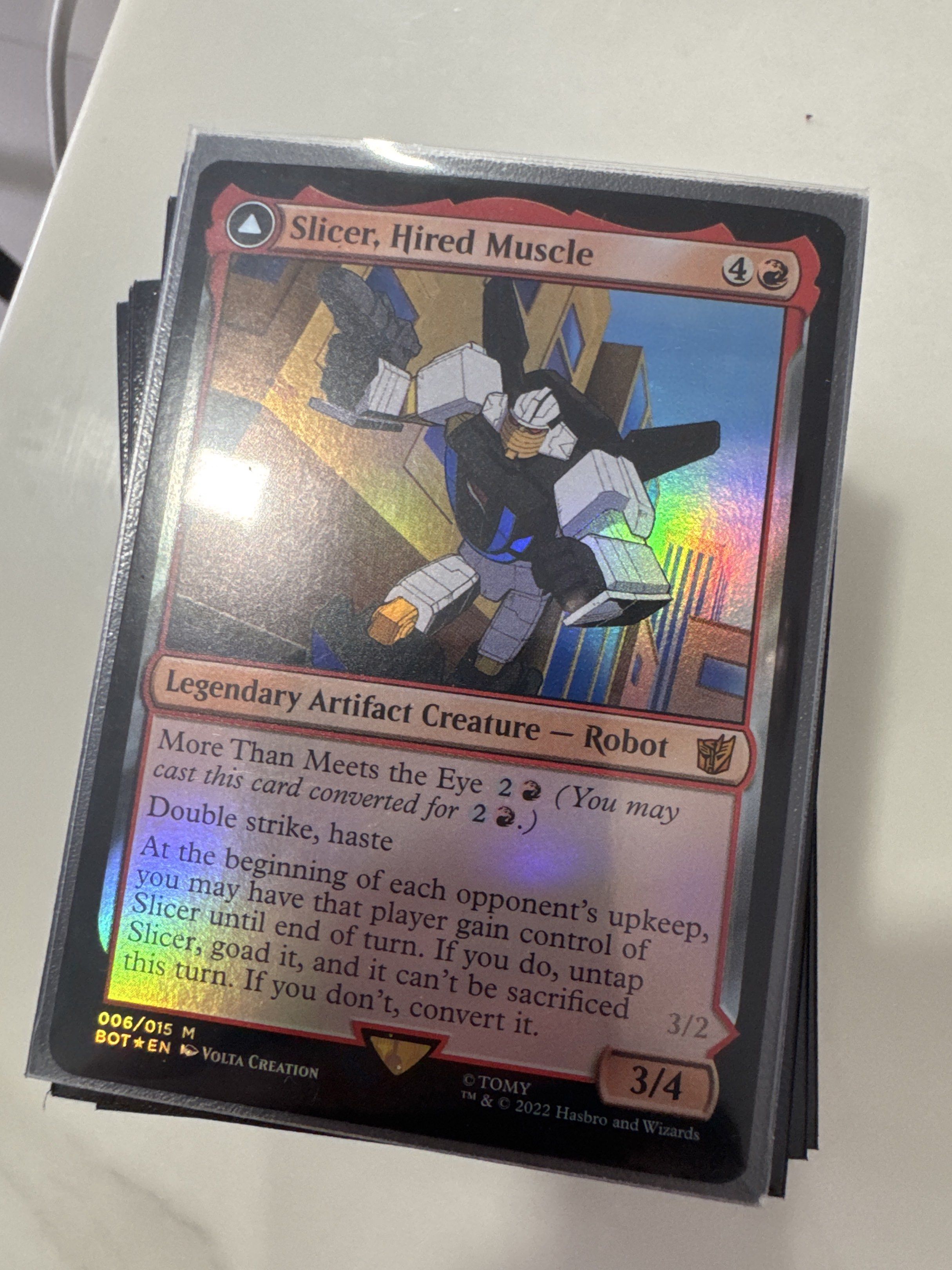 MTG Slicer, Hired Muscle commander deck, Hobbies & Toys, Toys & Games ...