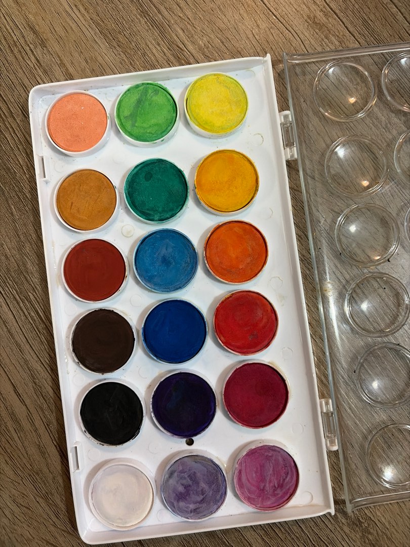 OMNI Watercolor Paint Set - 18 Colors, Hobbies & Toys, Stationery ...