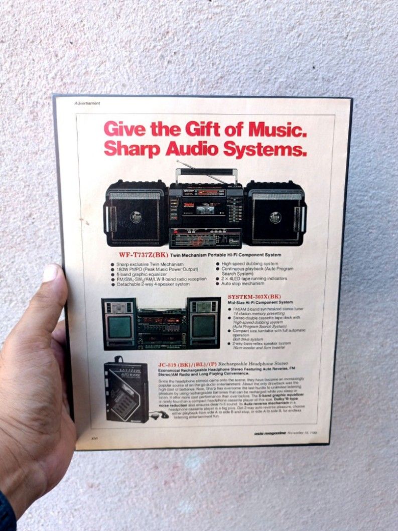 Sharp Audio System Poster Advertisement, Audio, Soundbars, Speakers ...