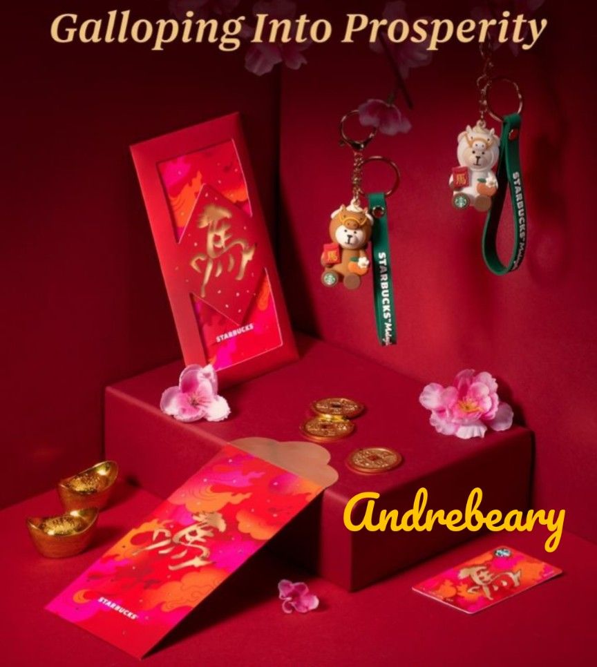 Starbucks Lunar New Year of Horse Red Packet Packets Ang bao baos ...