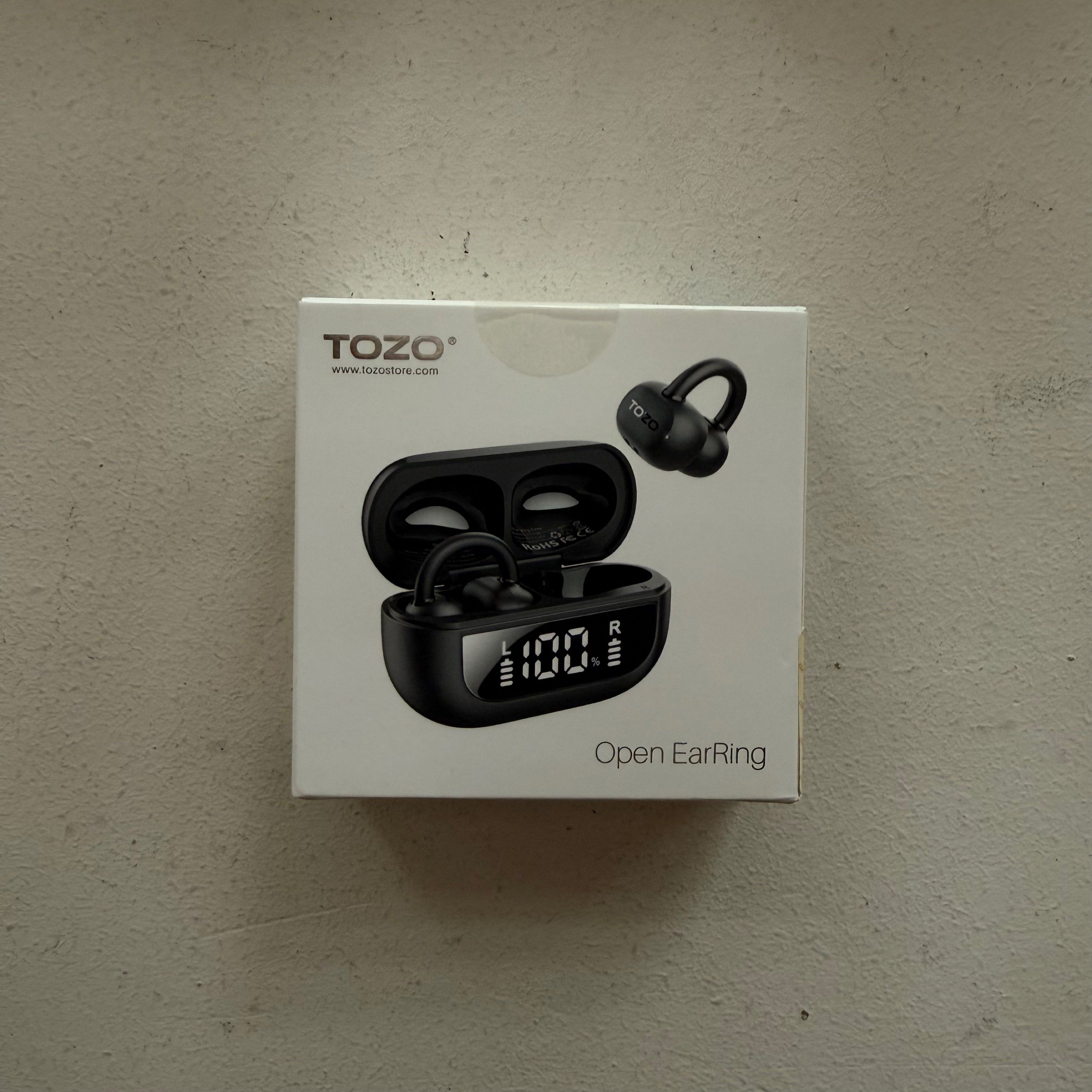 TOZO OpenEarRing True Open Ear Earbuds Headphones, Audio, Earphones on ...