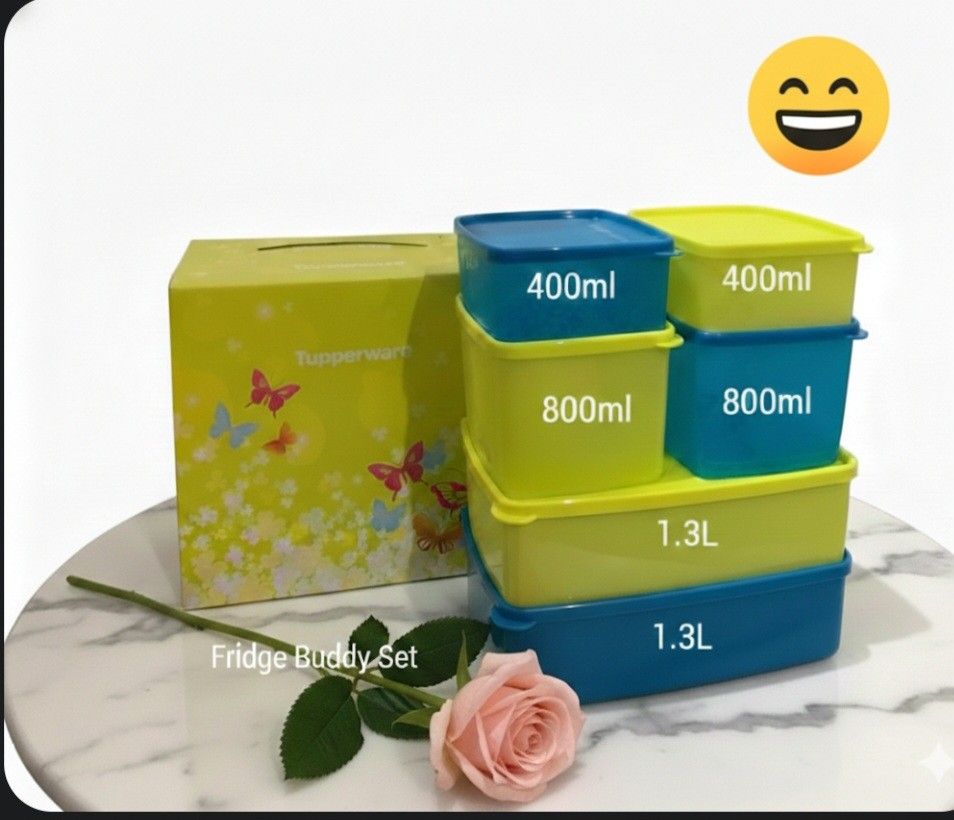 Tupperware Fridge Buddy Set - Brand New, Food & Drinks, Gift Baskets ...