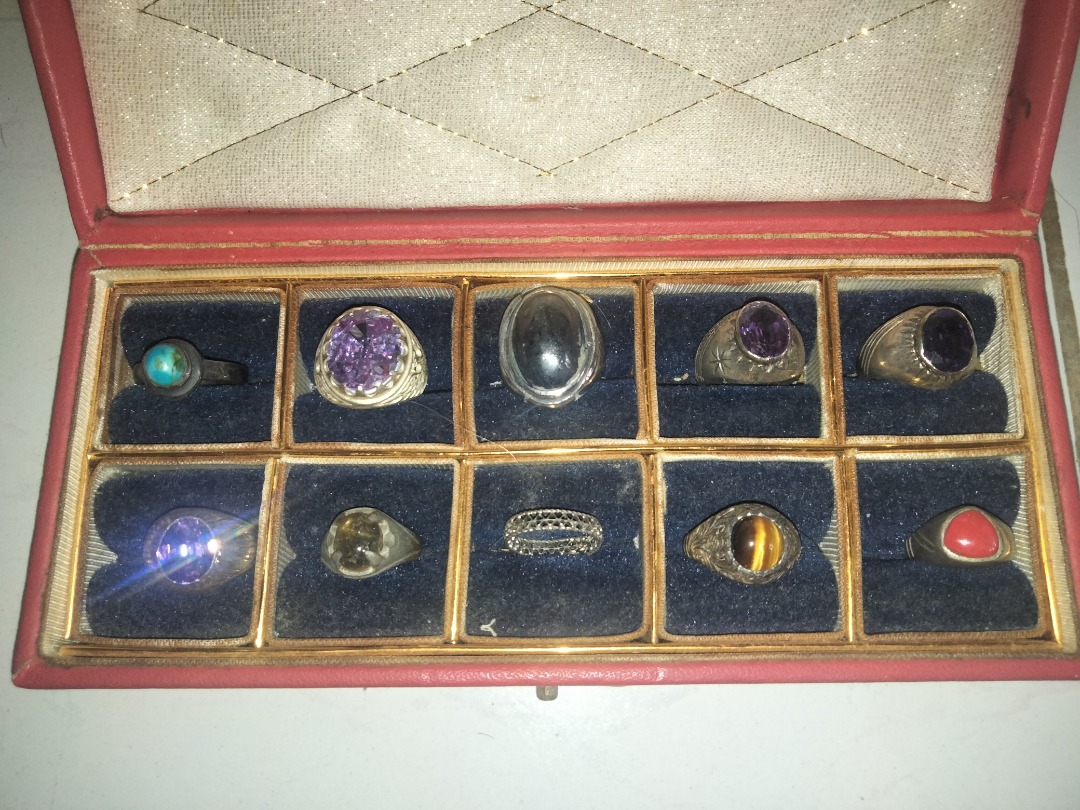 Vintage Gemstone Ring Collection, Women's Fashion, Jewelry & Organisers ...