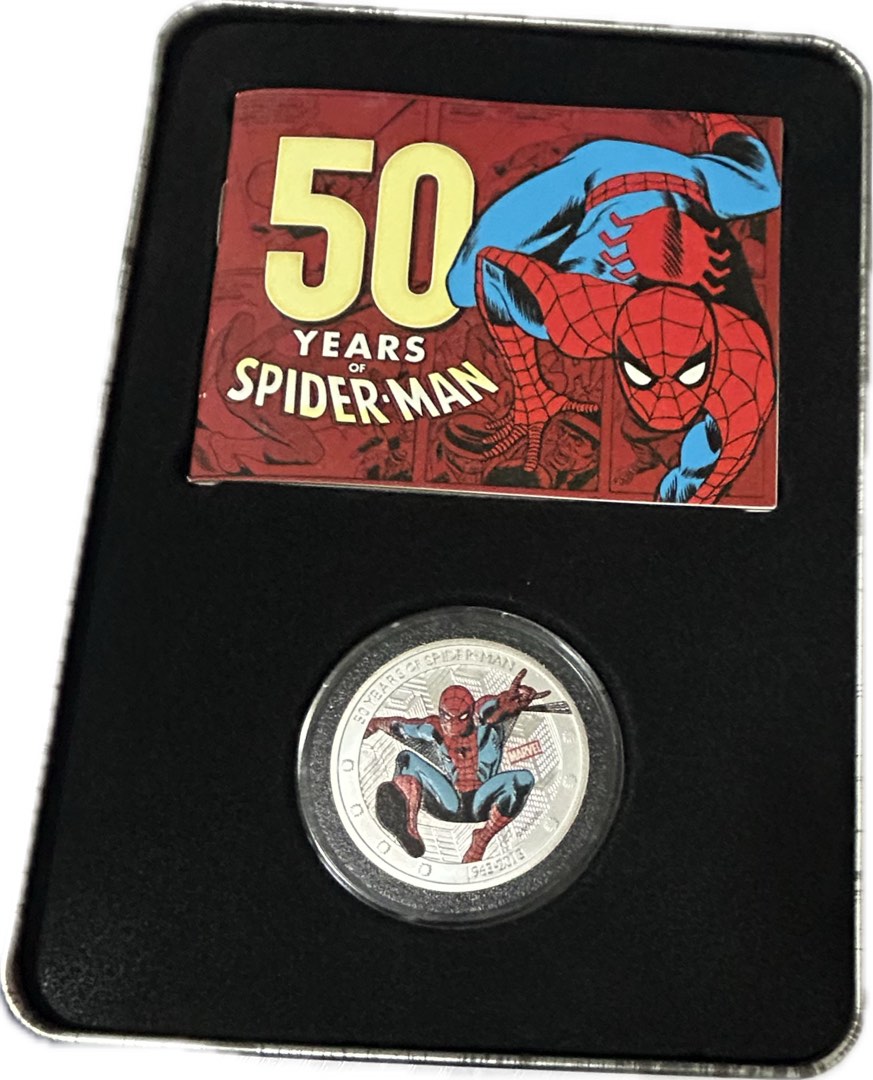 1oz silver proof coin 50 years of Spider-Man 1963-2013, Hobbies & Toys ...