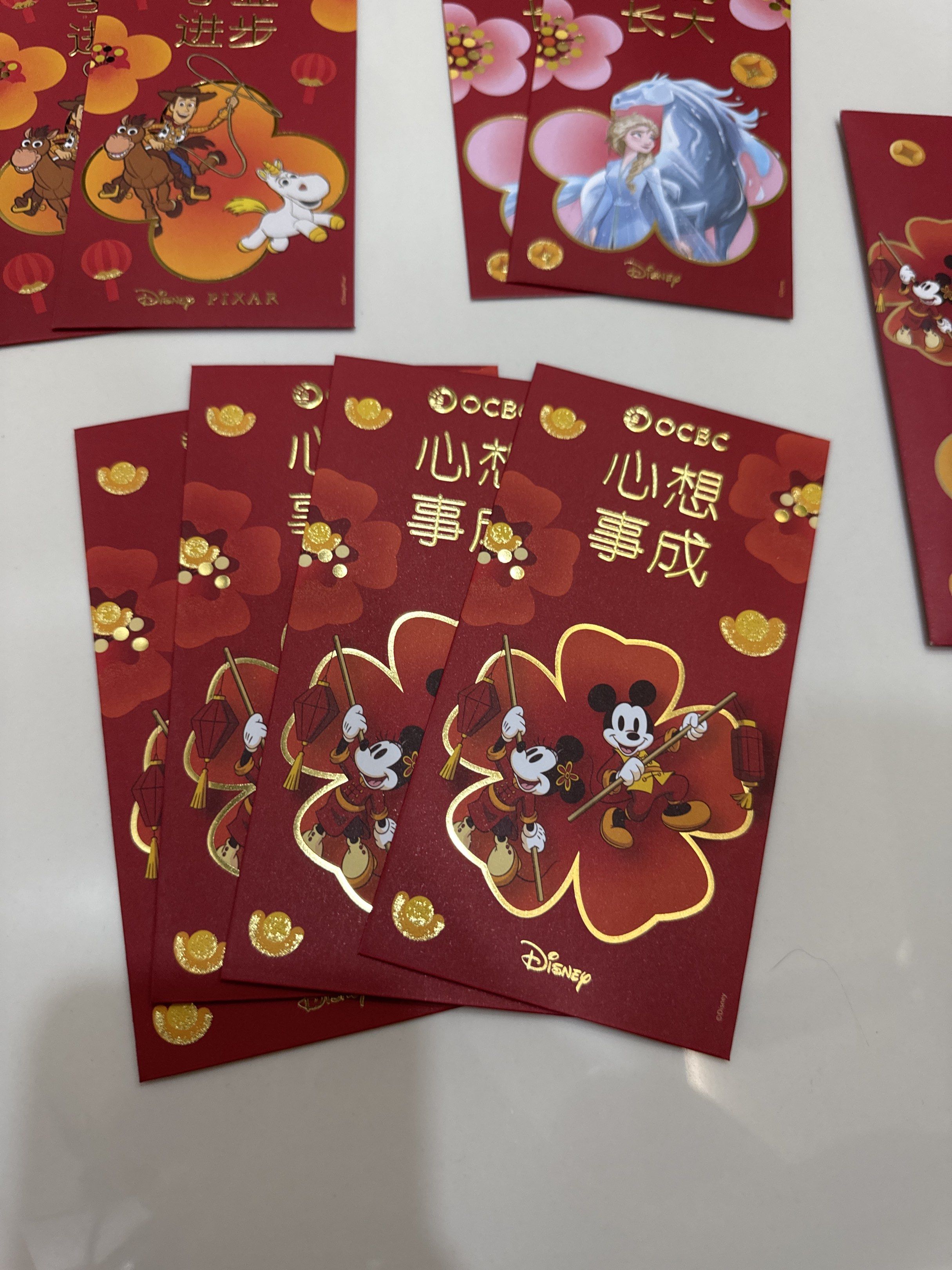 2026 OCBC Disney Pixar Red Packets, Hobbies & Toys, Art & Prints on ...