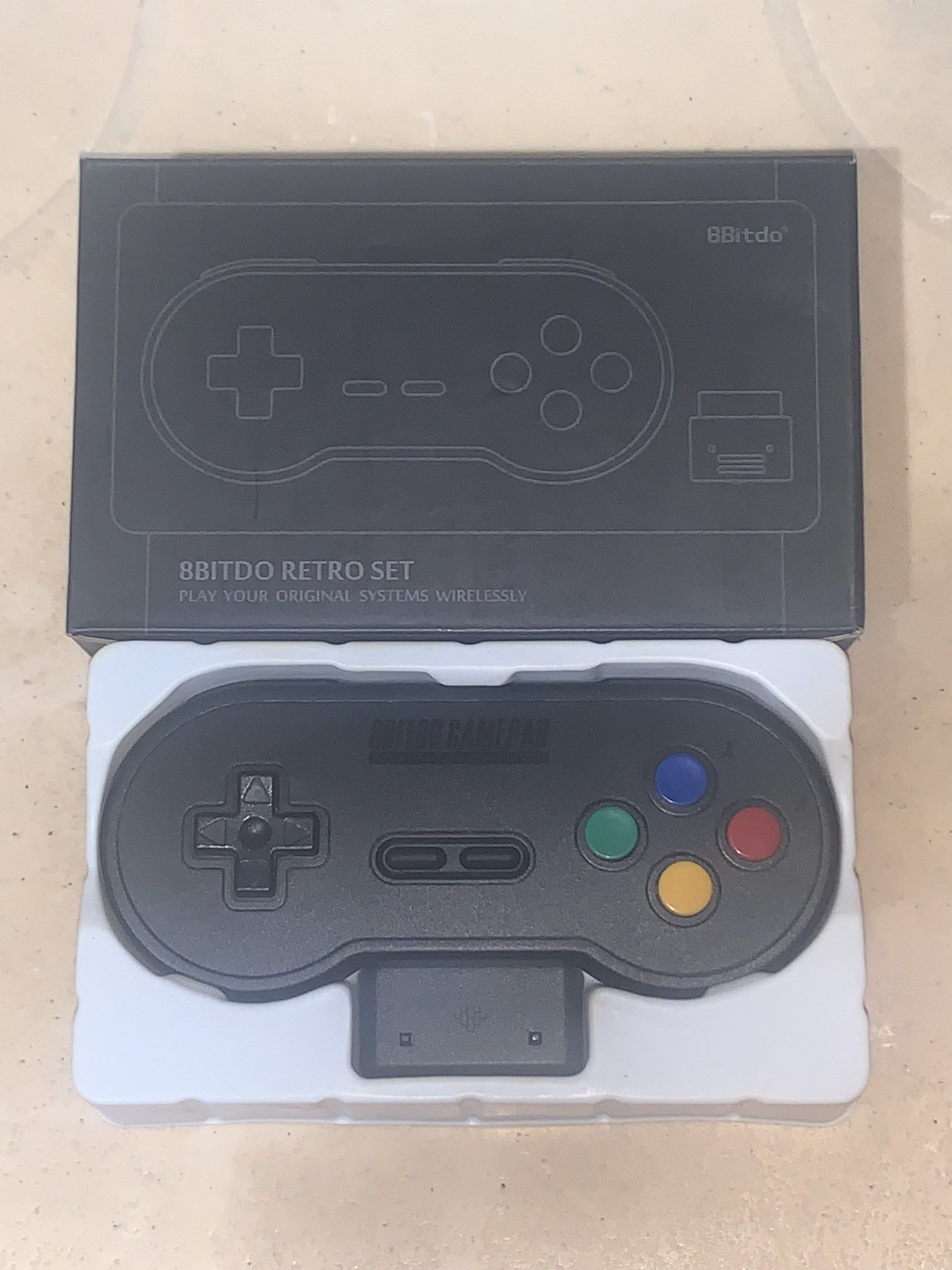 8bitdo SN30 2.4g black controller for SNES Super Nintendo Super Famicom ...