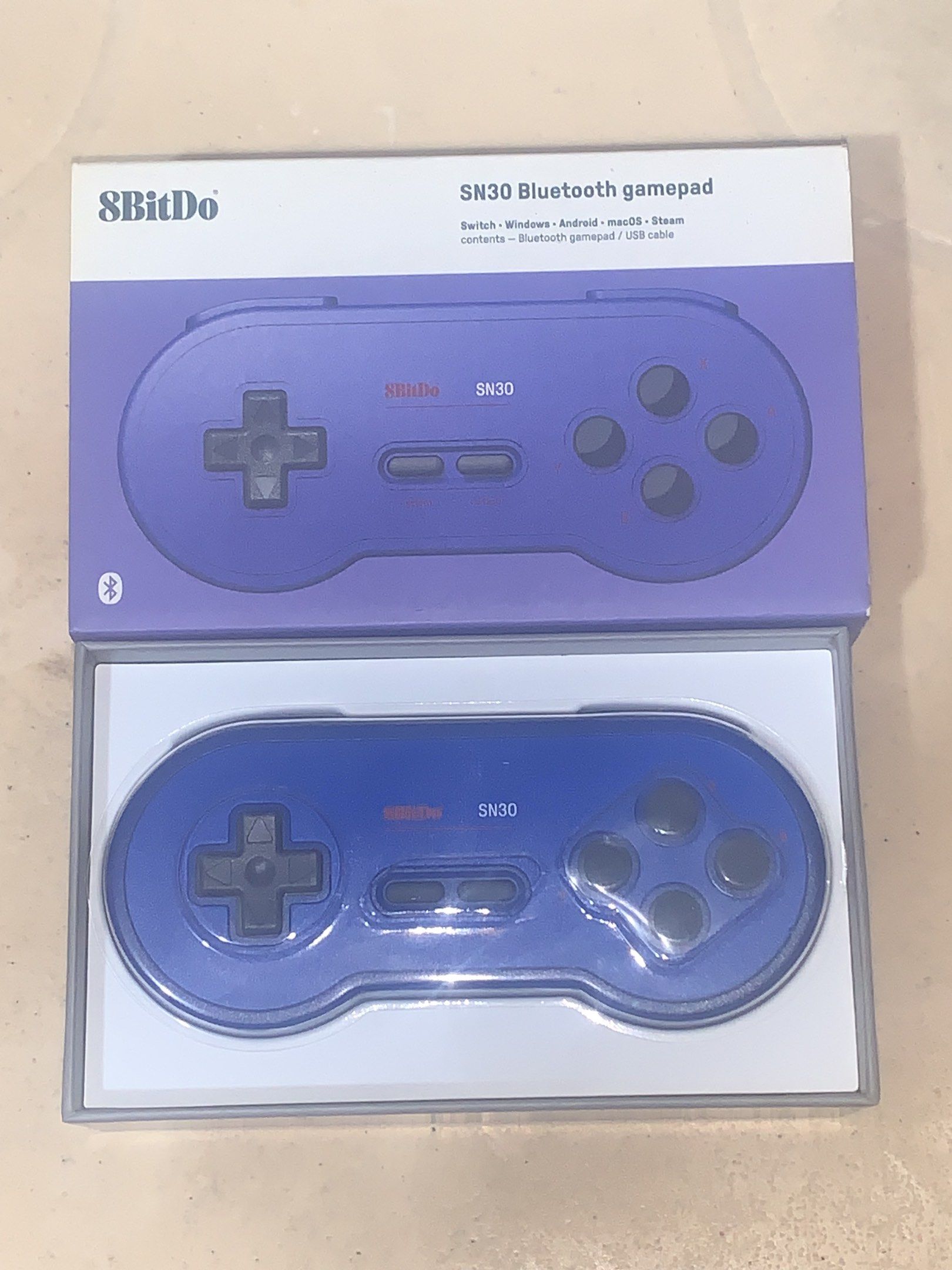 8bitdo SN30 Bluetooth Blue for Nintendo Switch PC Steam Android Limited ...
