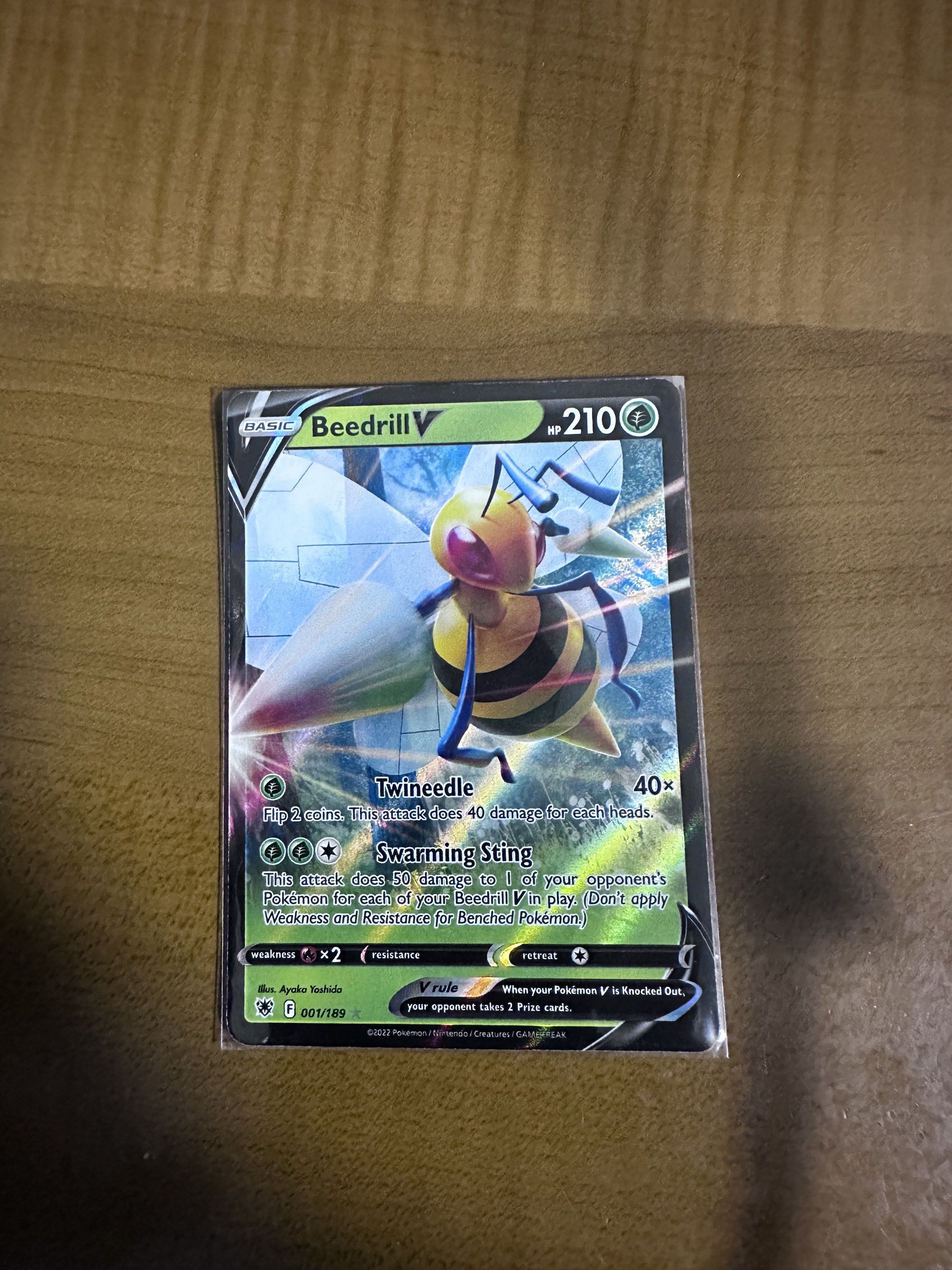 Beedrill V Pokemon Card, Hobbies & Toys, Toys & Games on Carousell