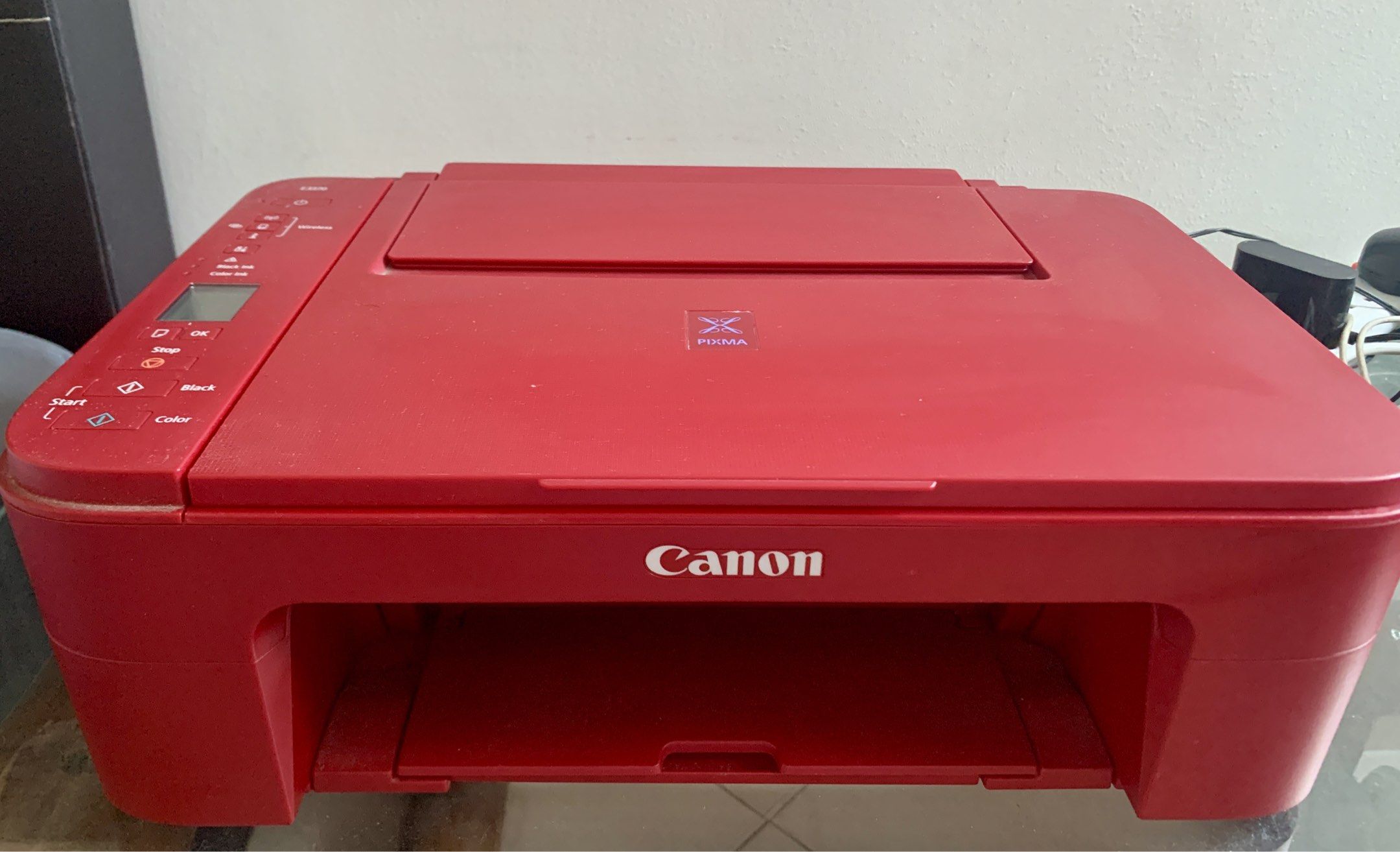 Canon PIXMA E3370 Wireless Color Printer + Almost 1 ream doubleA paper ...
