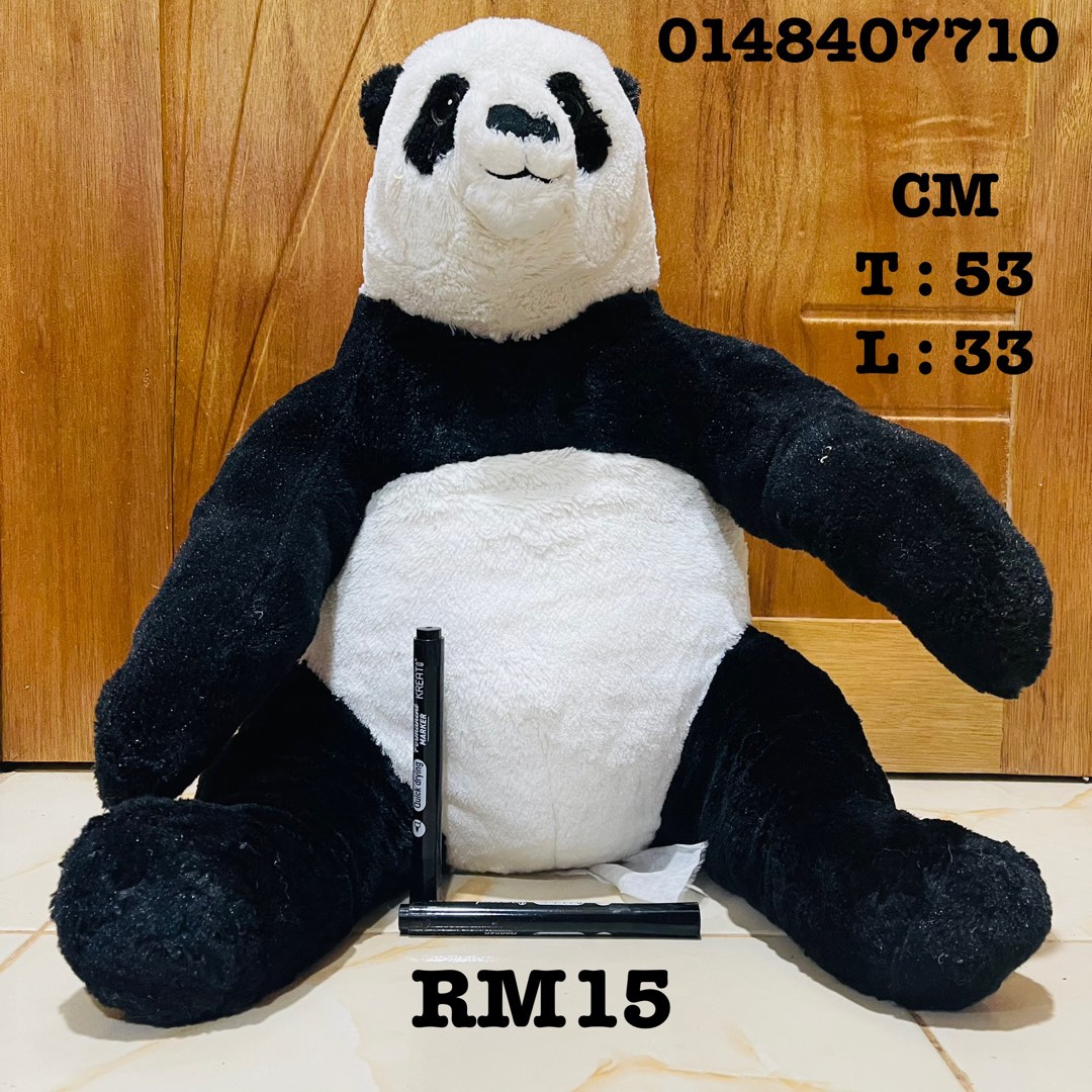 IKEA KRAMIG PANDA PLUSH TOY, Hobbies & Toys, Toys & Games on Carousell