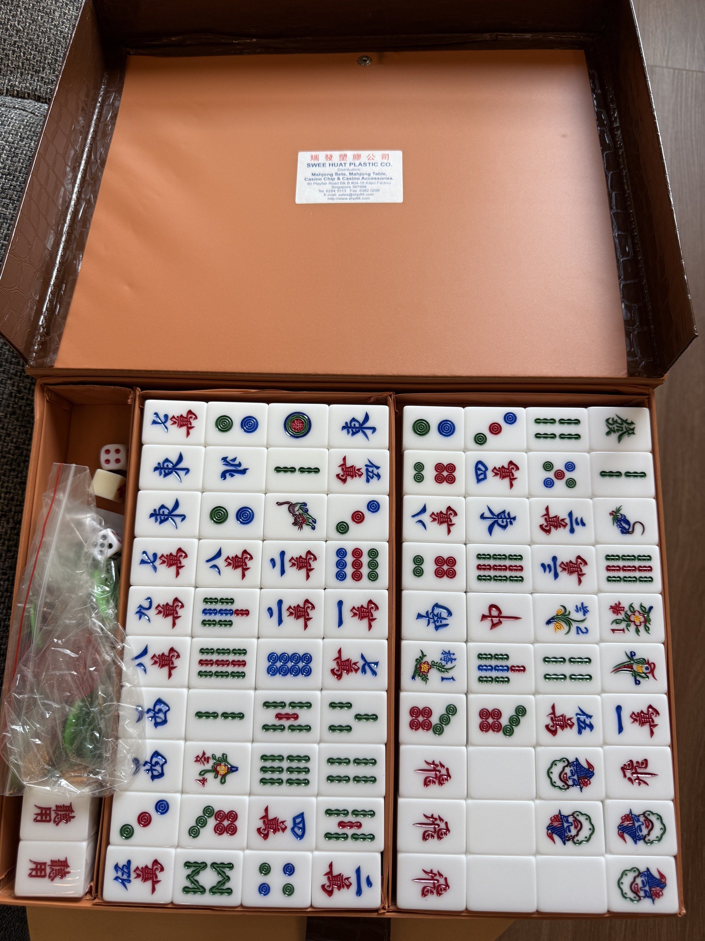 Mahjong Table with tiles complete set, Hobbies & Toys, Toys & Games on ...