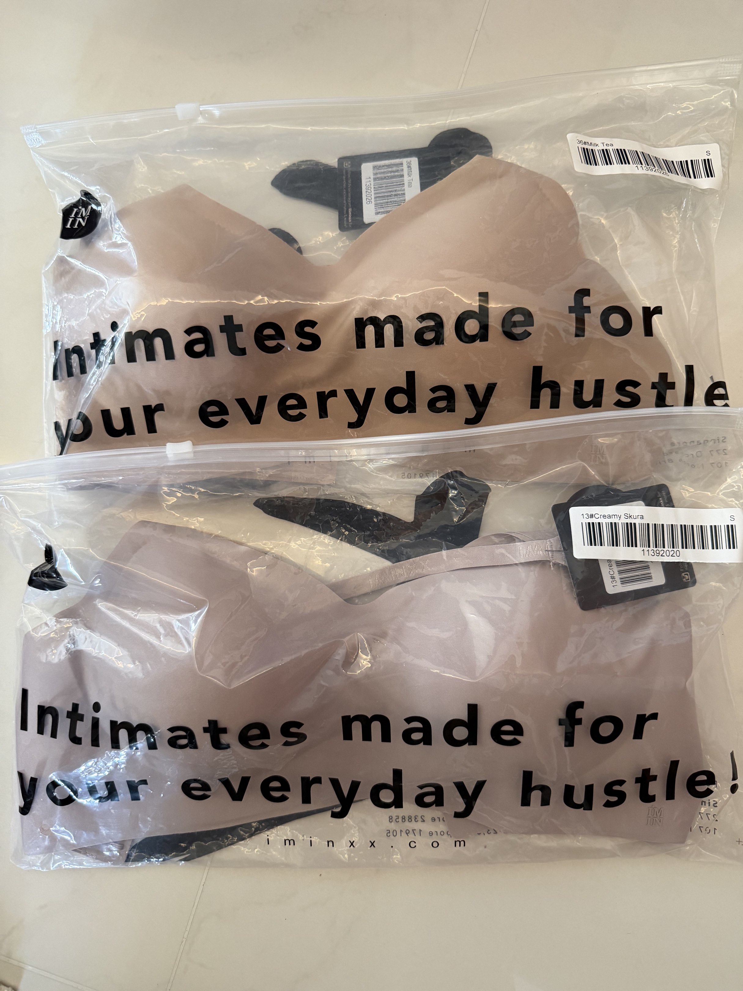 IMINXX Air-ee Seamless Bra in Milk Tea - Thin Straps (Signature Edition ...