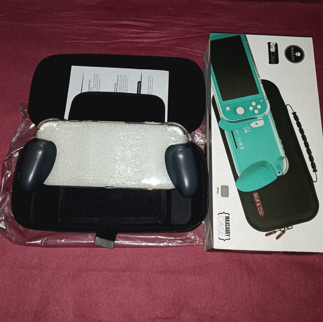 Nintendo Switch Lite Skull & Co Mac Carry Case Set Slightly Used Gray ...