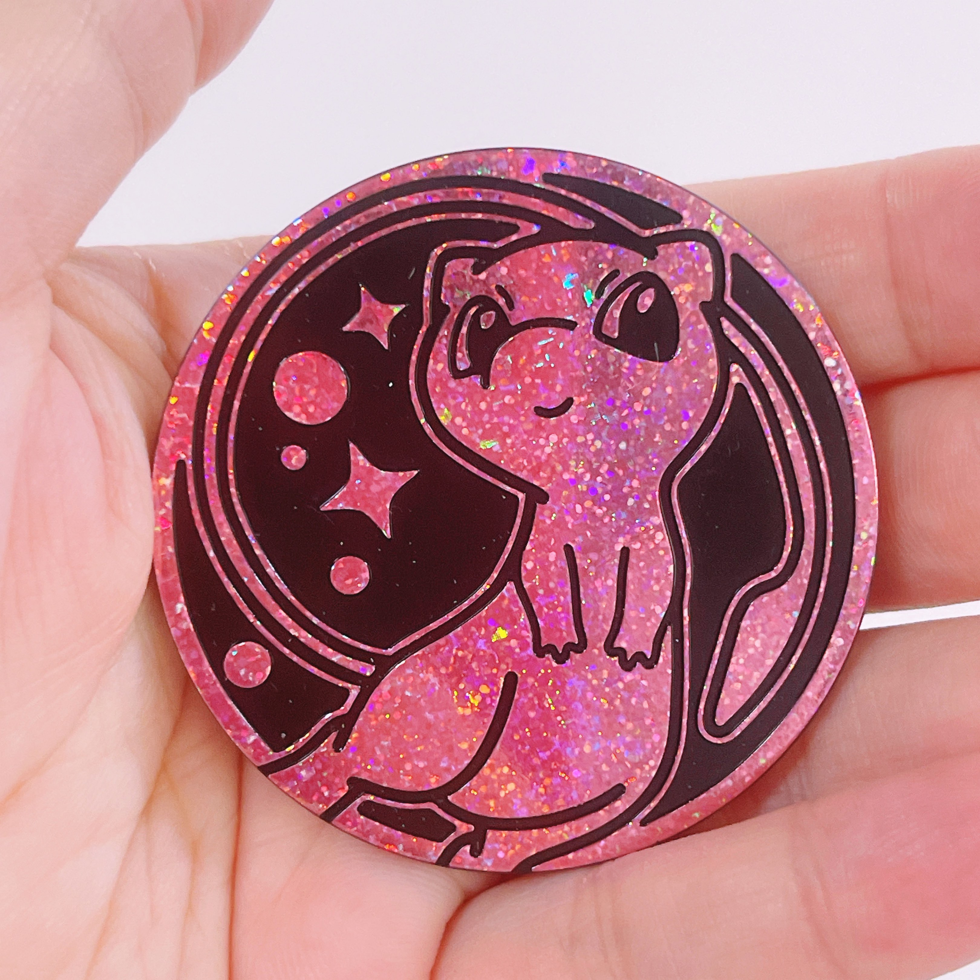 Pokemon Mew Jumbo Foil Coin from 151 UPC Ultra Premium Collection ...