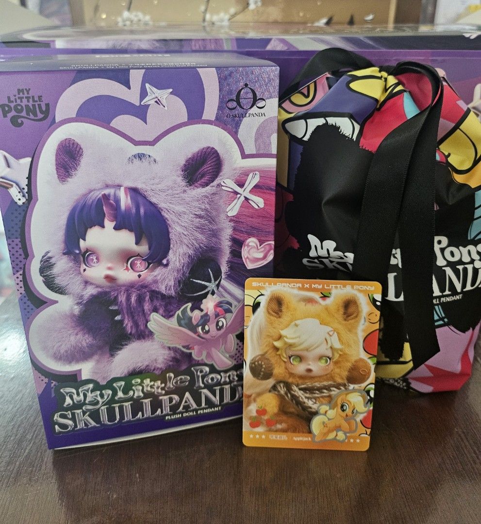 POPMART SKULLPANDA x My Little Pony Series Plush Doll Pendant Bag Charm ...