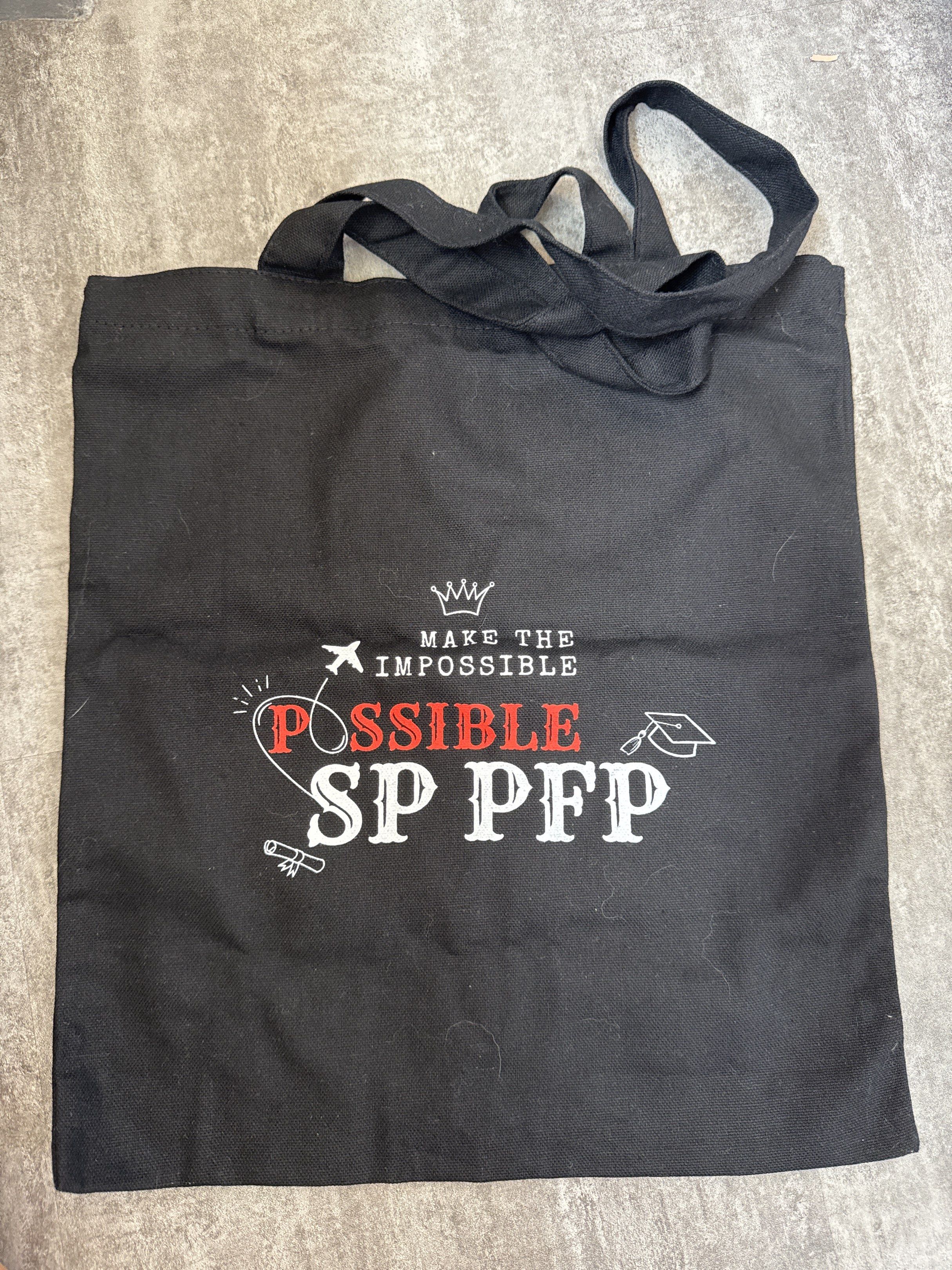 SP PFP Tote Bag - Black, Women's Fashion, Bags & Wallets, Tote Bags on ...