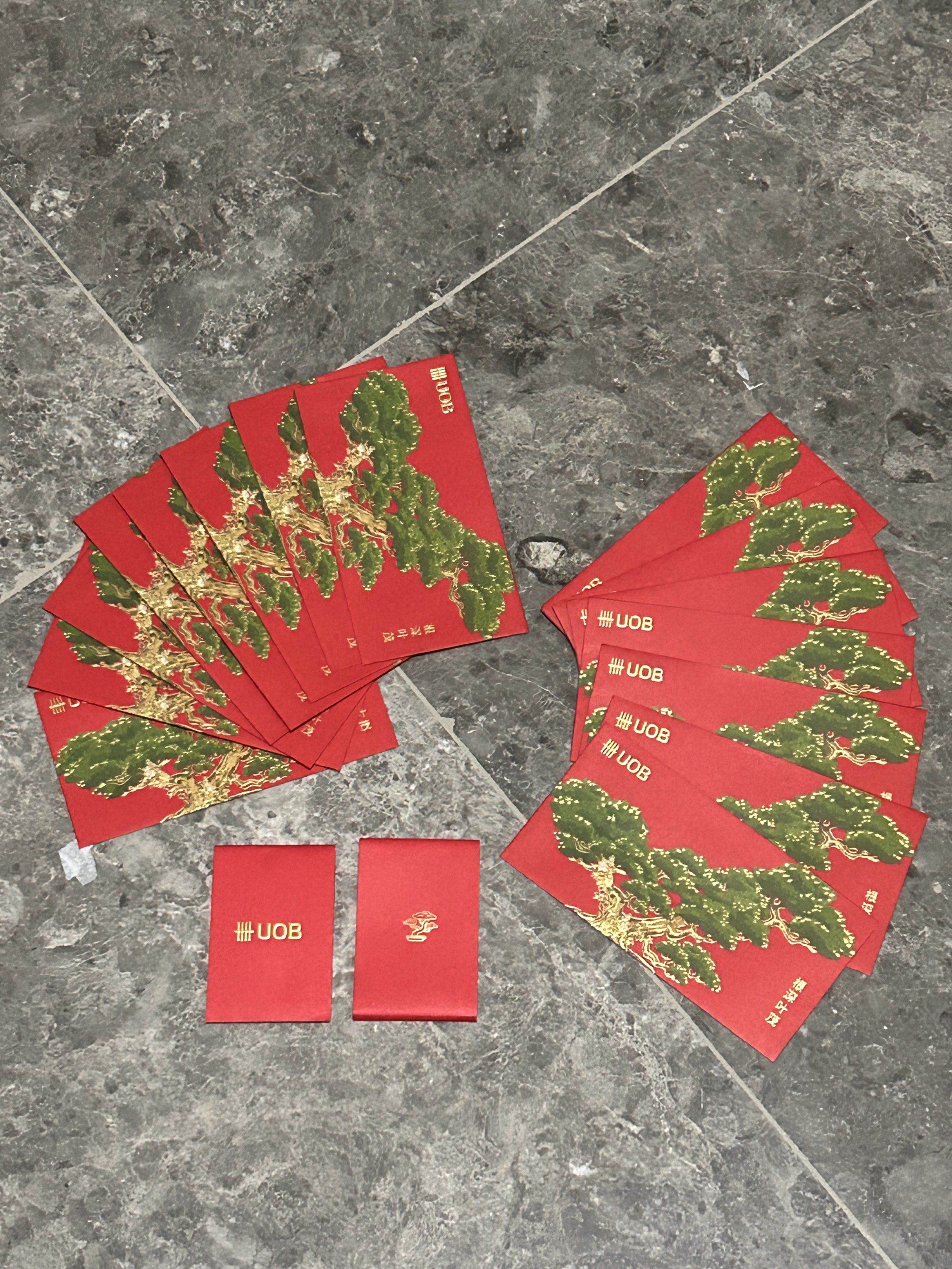 UOB Red Packets - New Year Ang Pao - 15 pieces🧧, Hobbies & Toys ...