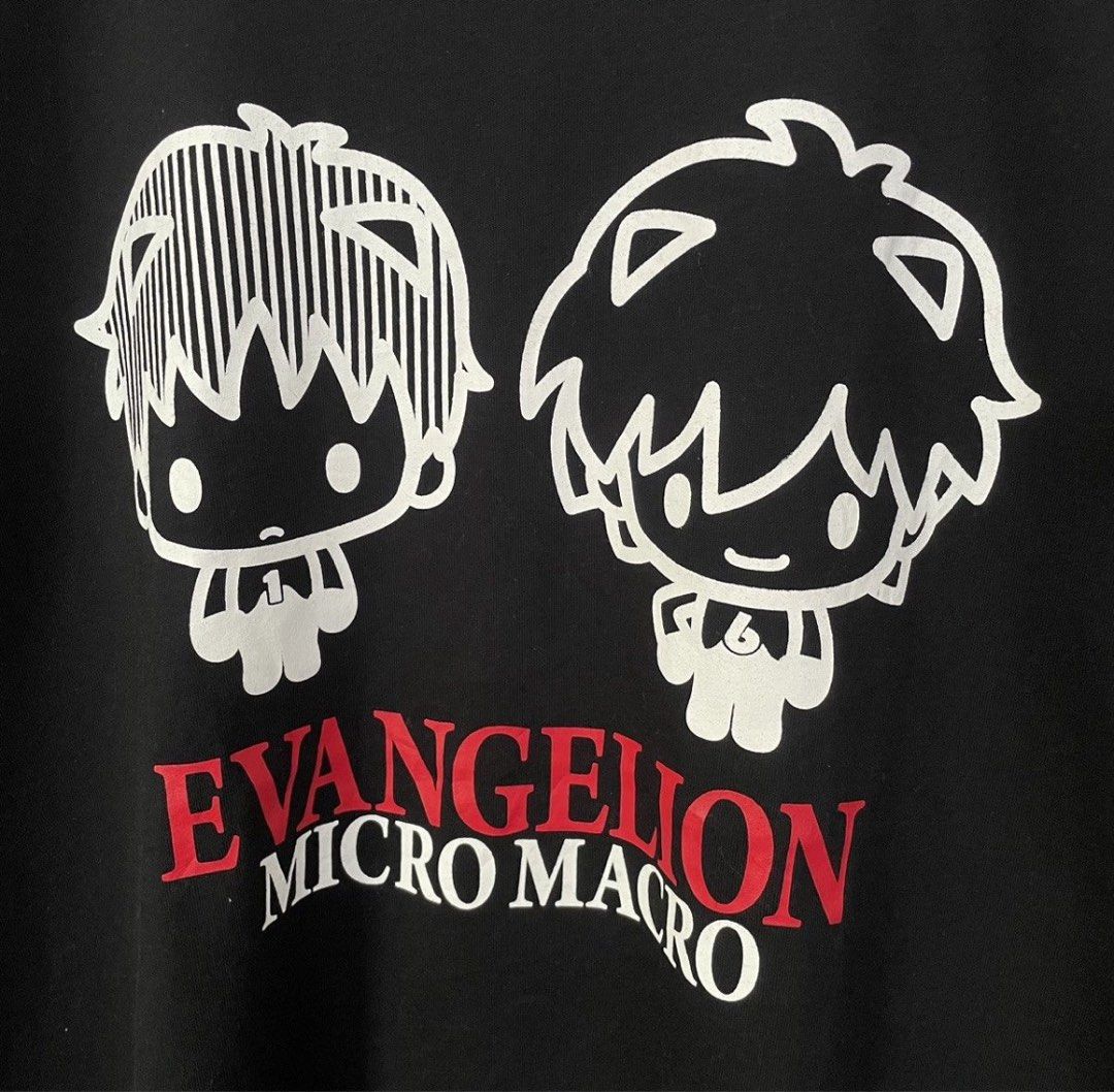 Vintage Y2K Neon Genesis Evangelion Micro Macro Chibi Character, Men's ...