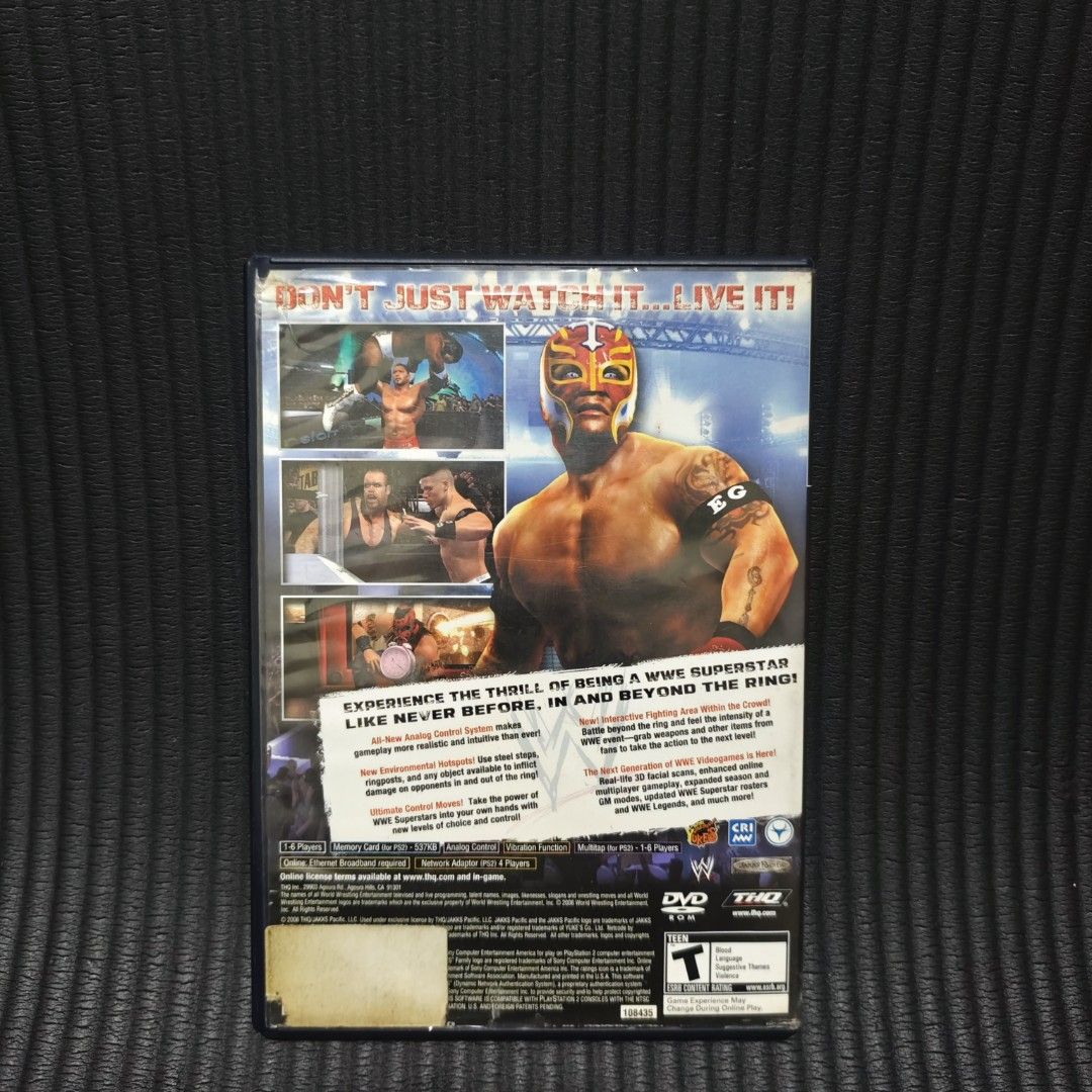 WWE SmackDown vs Raw 2007 PlayStation 2 Game, Video Gaming, Video Games ...