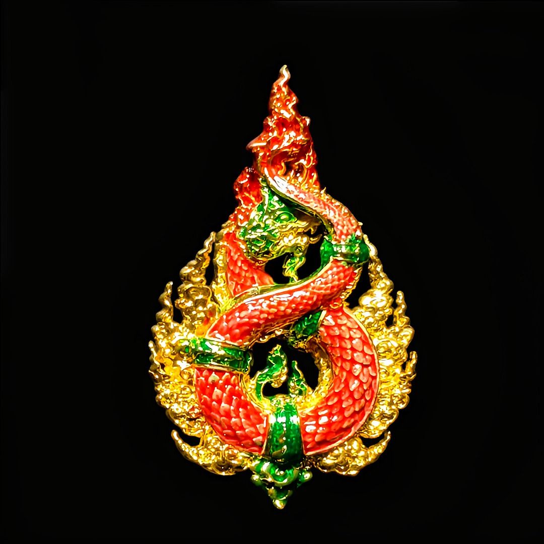 [$38] Mini Naga Dragon King Roop Lor/Phaya Naga/Phayanak Amulet, Wat ...