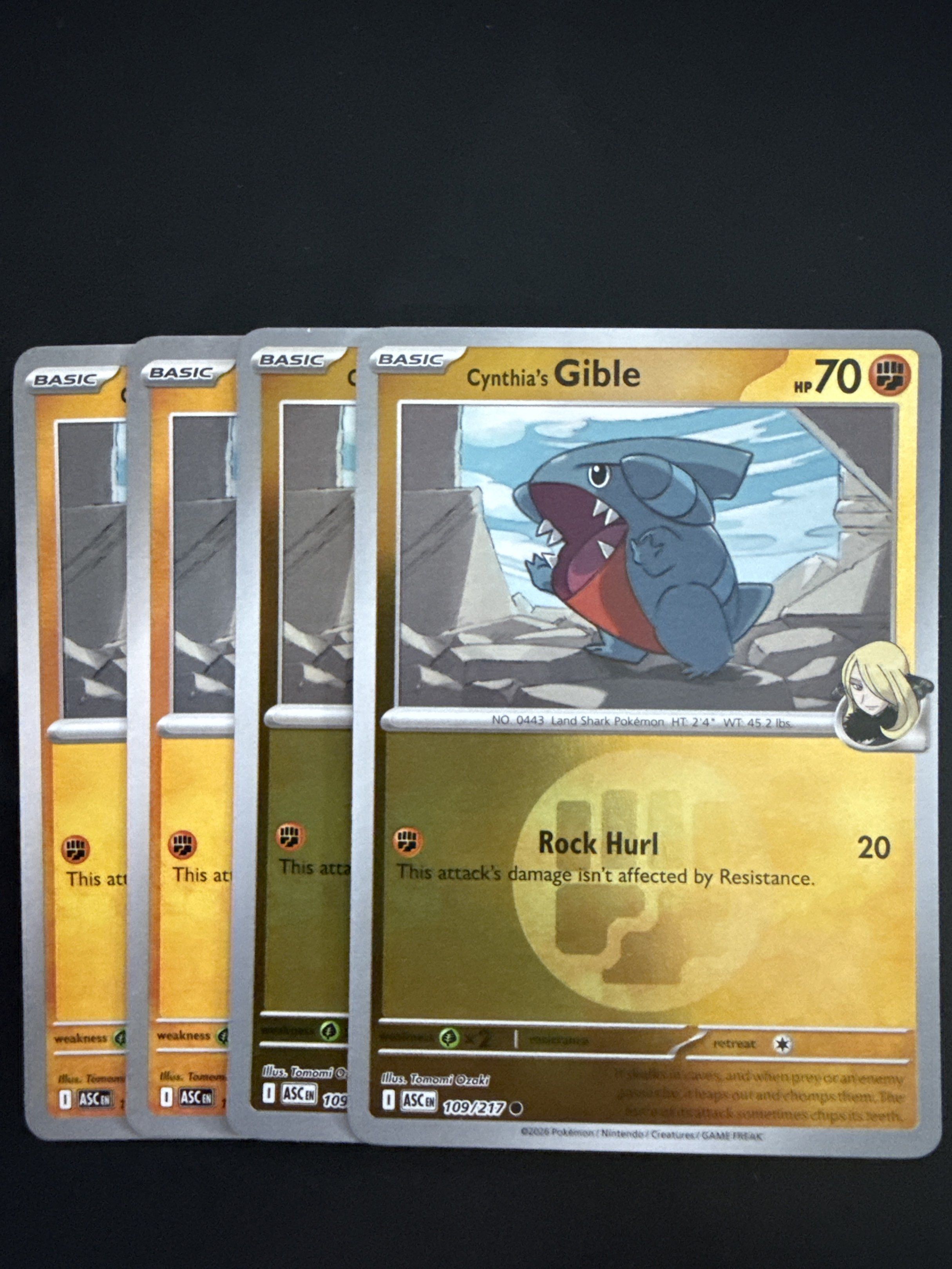 Ascended Heroes / Destined Rivals - Cynthia’s Gible (Pokemon), Hobbies ...