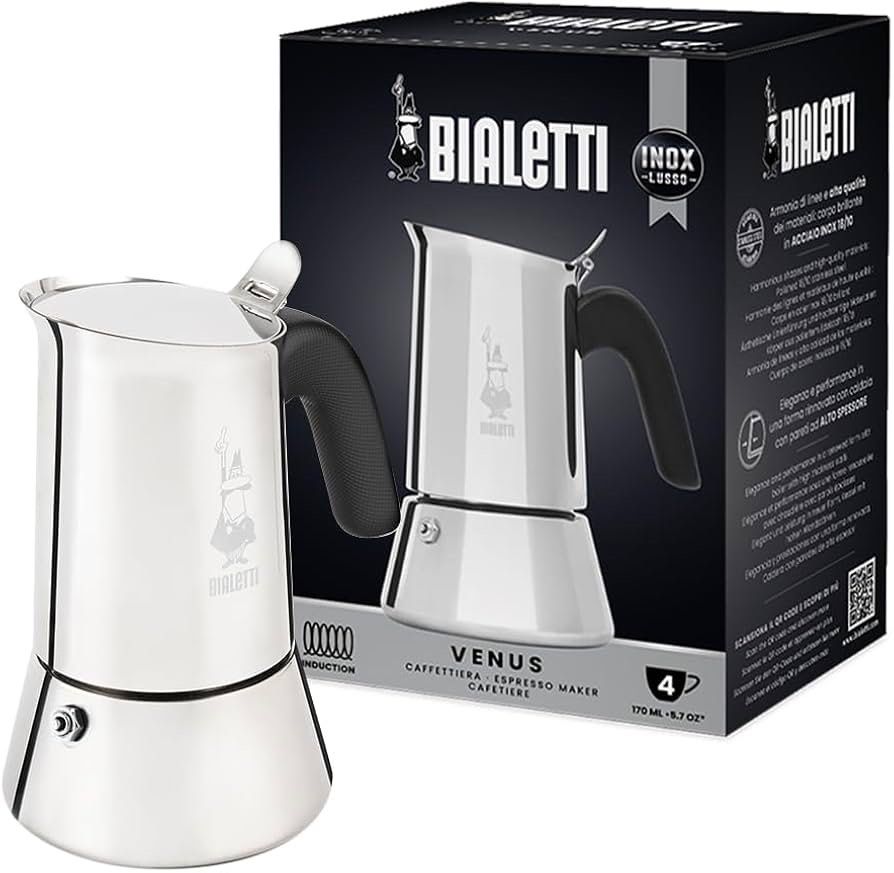 Bialetti Induction Venus Espresso Maker - 4 Cup, TV & Home Appliances ...