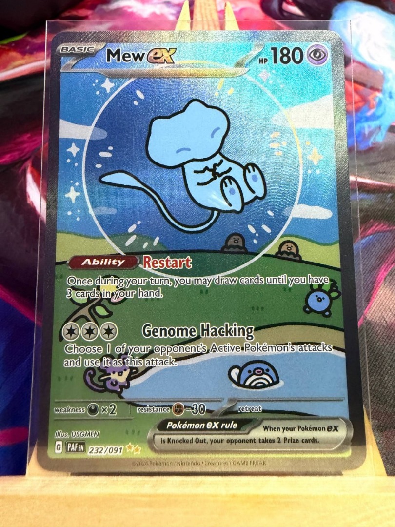 Bubble Mew Mew ex #232 Pokemon Paldean Fates, Hobbies & Toys, Toys ...