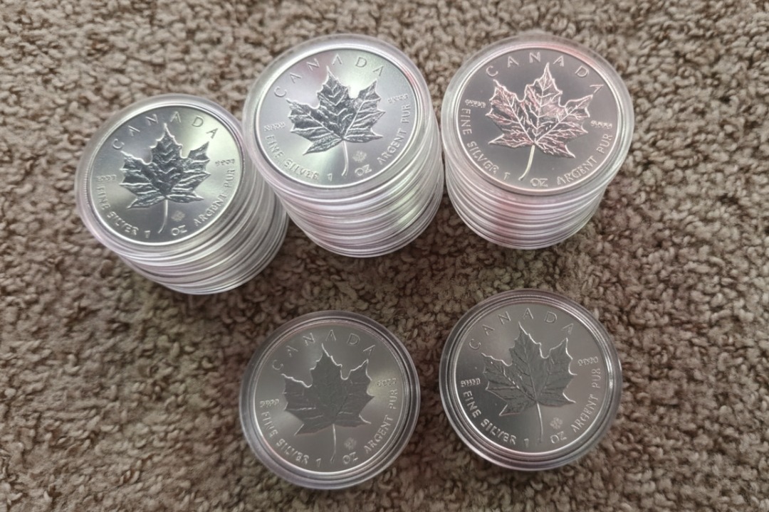 Canadian Silver Maple Leaf Coins - Various Years, Hobbies & Toys ...