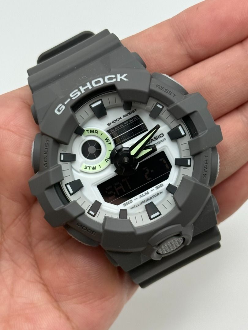 CASIO G-SHOCK Analog Digital Grey Resin Band Men's Watch GA-700HD-8A ...