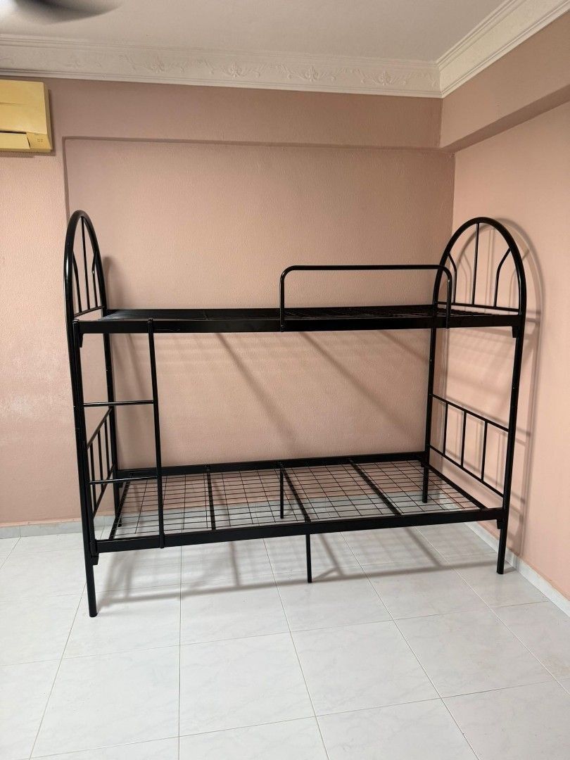 Double Decker Metal bedframe, double Decker bunk bed & Free Home ...