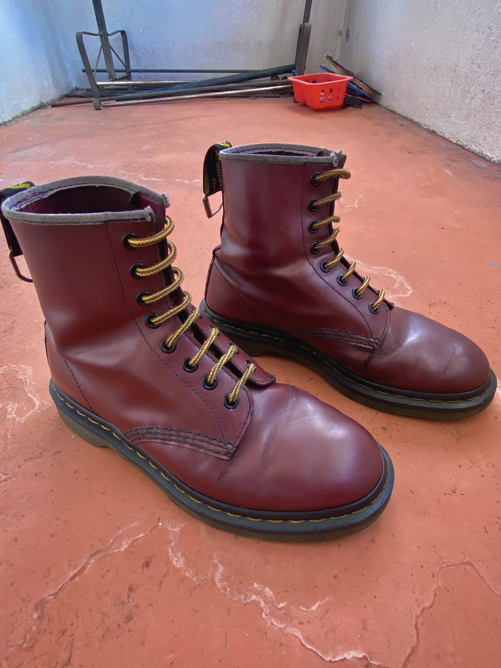 Dr. Martens 1460 Cherry Red Boots, Men's Fashion, Footwear, Boots on ...