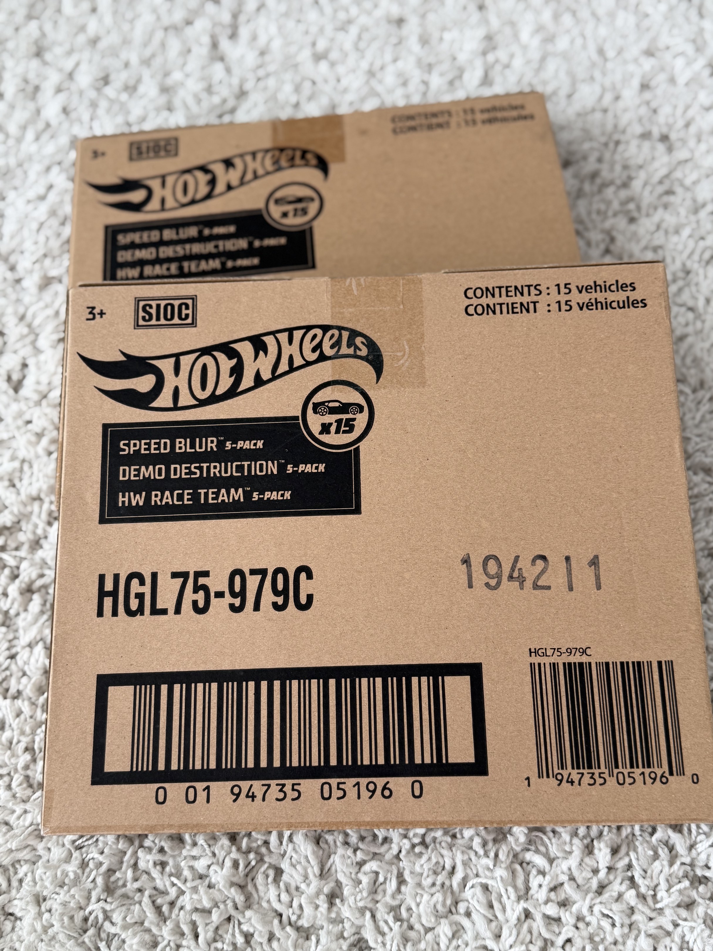 Hot Wheels 5-Pack Speed Blur Demo Destruction HW Race Team, Hobbies ...