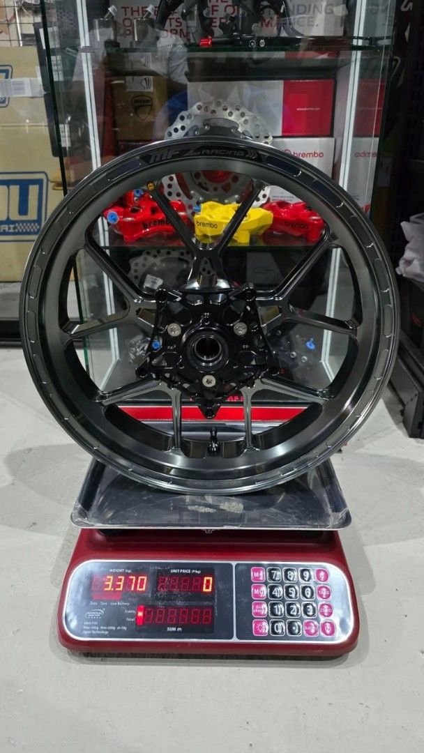 YAMAHA XMAX MFZ Racing Forge Rims 10 Spoke Titanium Gray, Motorcycles ...
