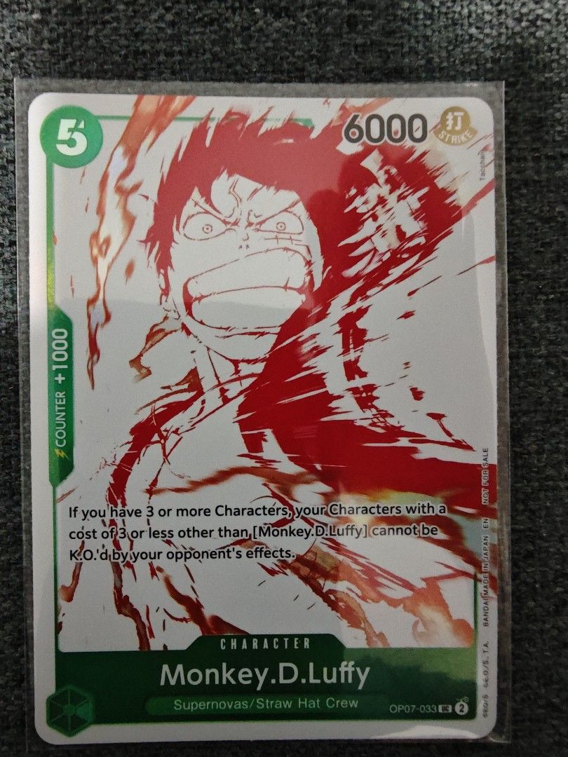 Monkey D. Luffy OP07-033 UC, Hobbies & Toys, Toys & Games on Carousell