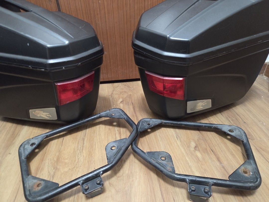 Motorcycle storage box, Motorcycles, Motorcycle Accessories on Carousell