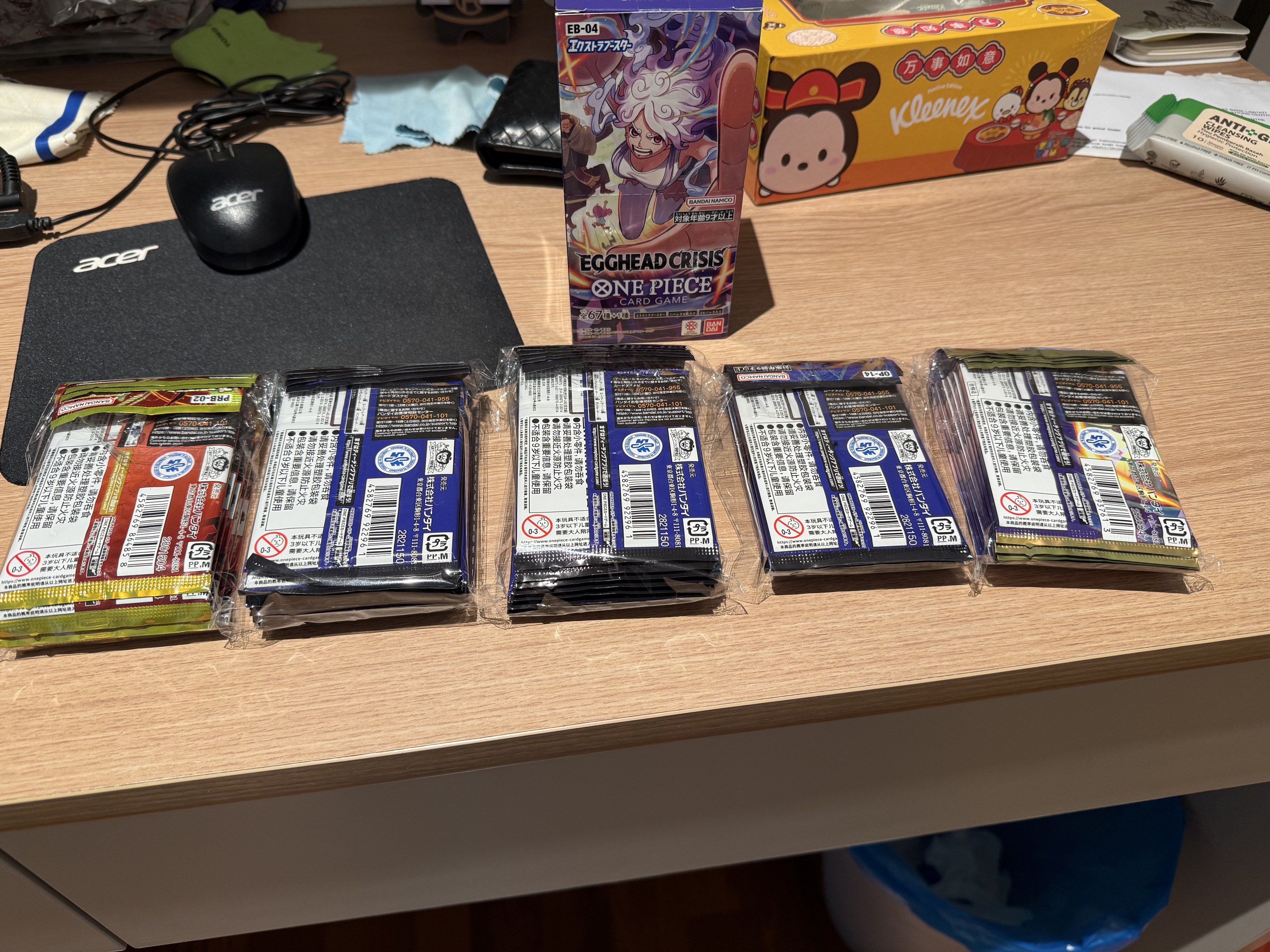 One Piece EB04 box plus EB04 Op14 packs, Hobbies & Toys, Toys & Games ...