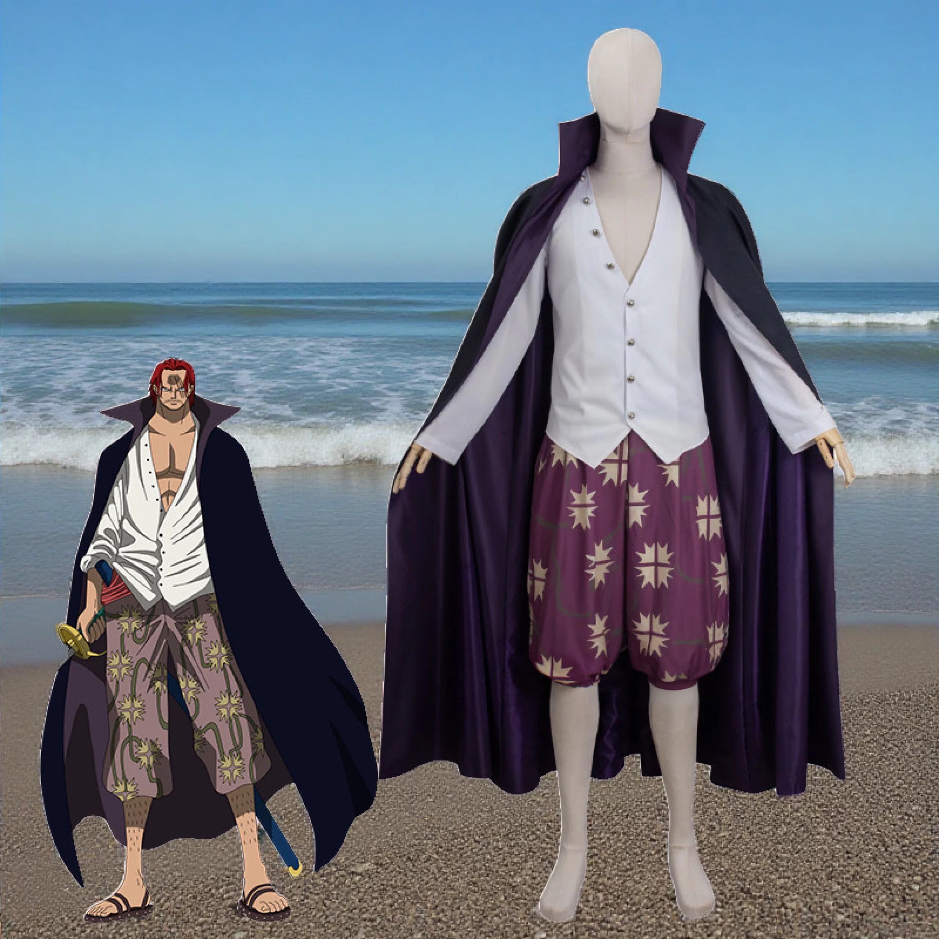 One Piece Shanks Cosplay Costume, Hobbies & Toys, Occasions & Party ...