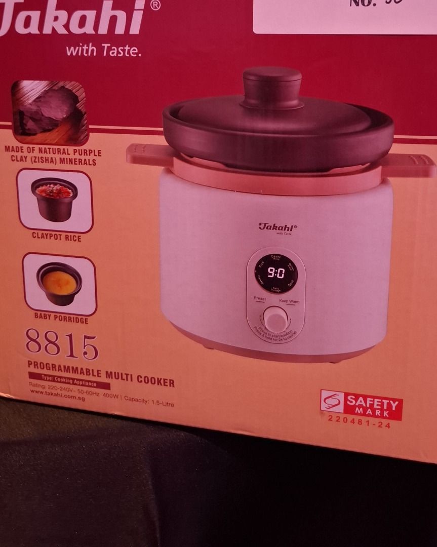Takahi 8815 Programmable Multi Cooker, TV & Home Appliances, Kitchen ...