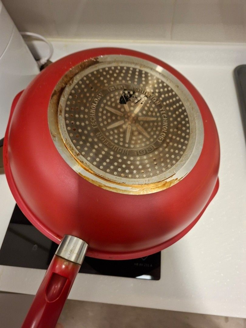 Tefal Frying Pan with Red Handle, Furniture & Home Living, Kitchenware ...