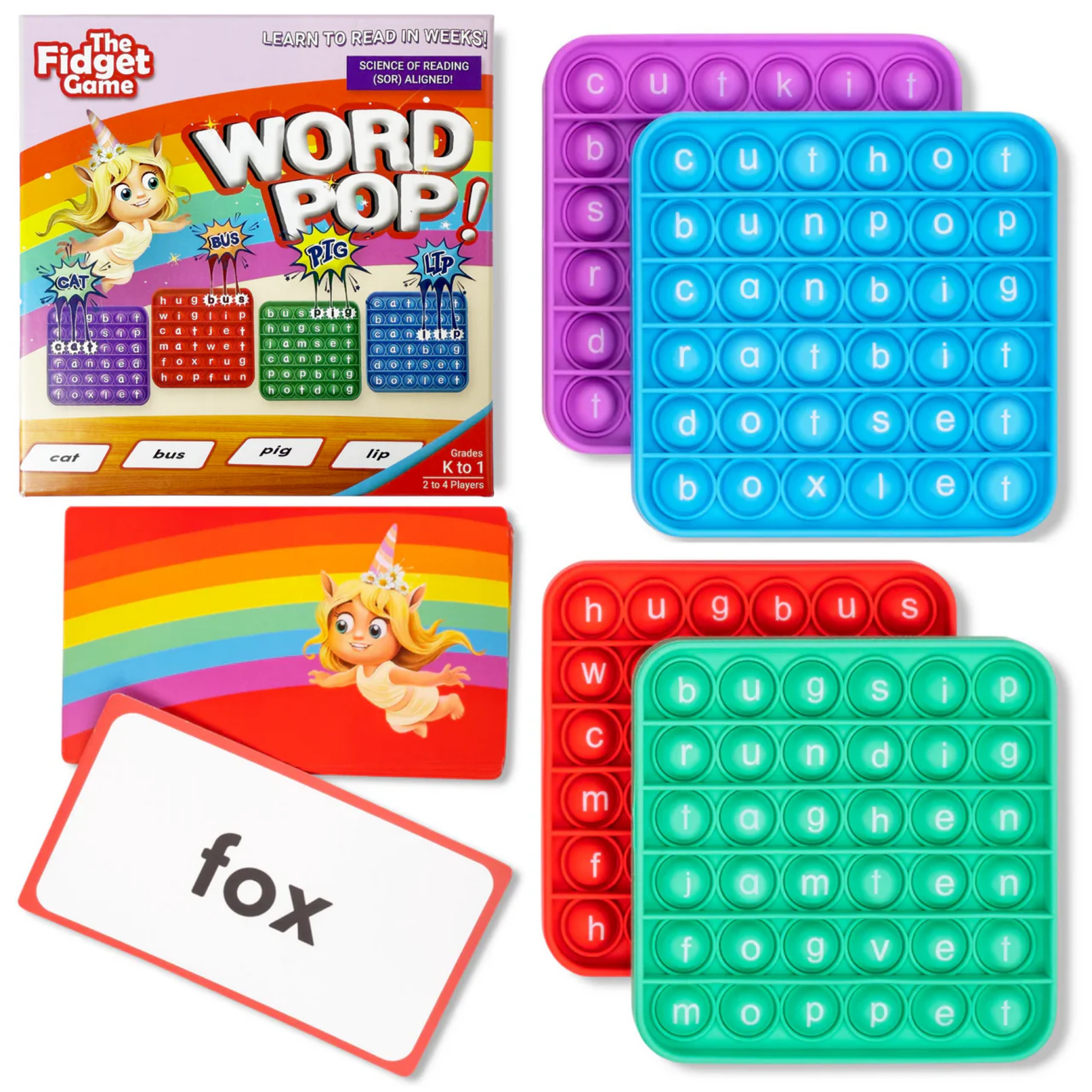 Phonics Game - Word Pop! By The Fidget Game, Hobbies & Toys, Toys ...