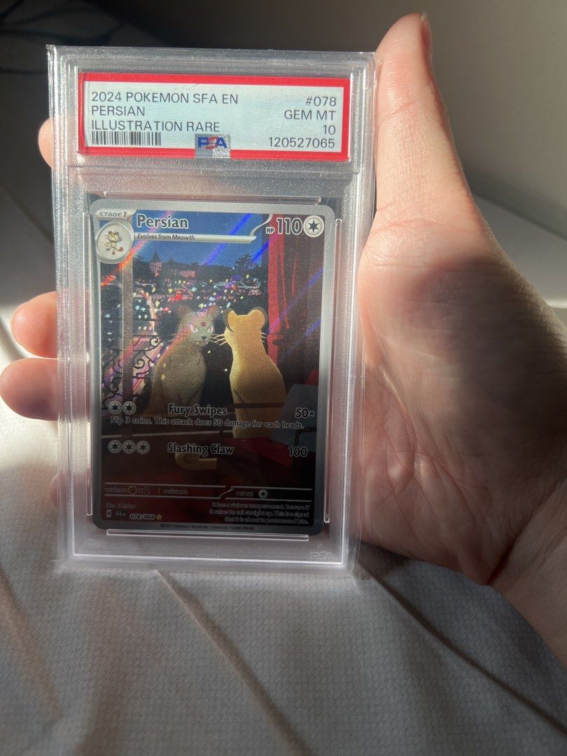 2024 Pokemon SFA EN Persian Illustration Rare PSA 10, Hobbies & Toys ...