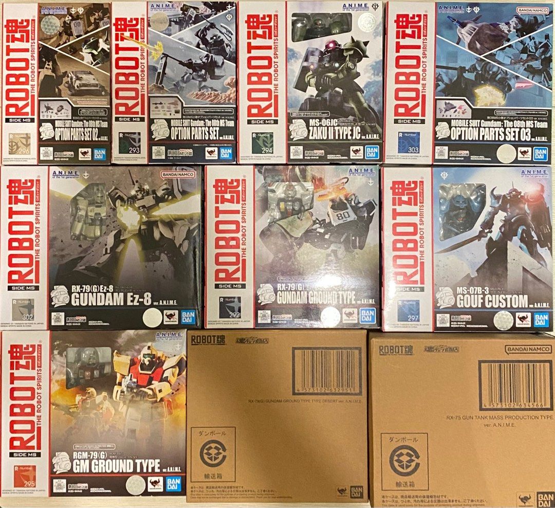 全新有貨 日版 魂限 Robot魂 The 08MS Team RX-79(G) EZ-8 Gundam Ground Type Desert ...