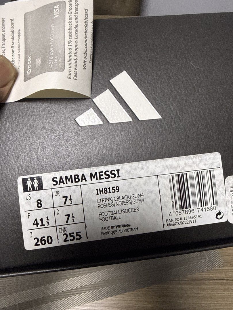 Adidas Samba Messi Limited Edition - Size US 8, Men's Fashion, Footwear ...